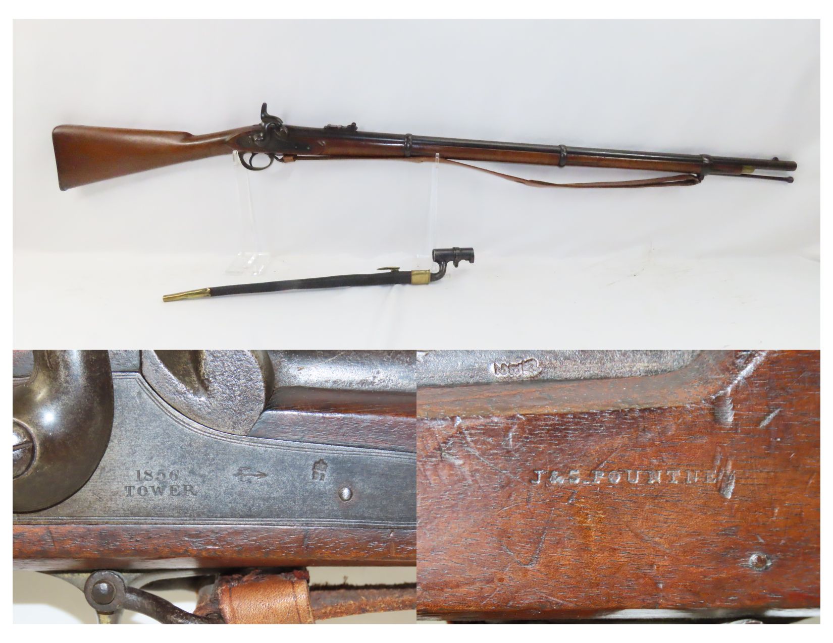 British Tower Pattern 1853 Enfield Percussion Rifle Musket 3.14 C ...