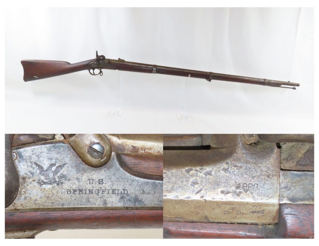 Civil War Springfield Model 1861 Rifle Musket 4.19 C&RAntique001 ...