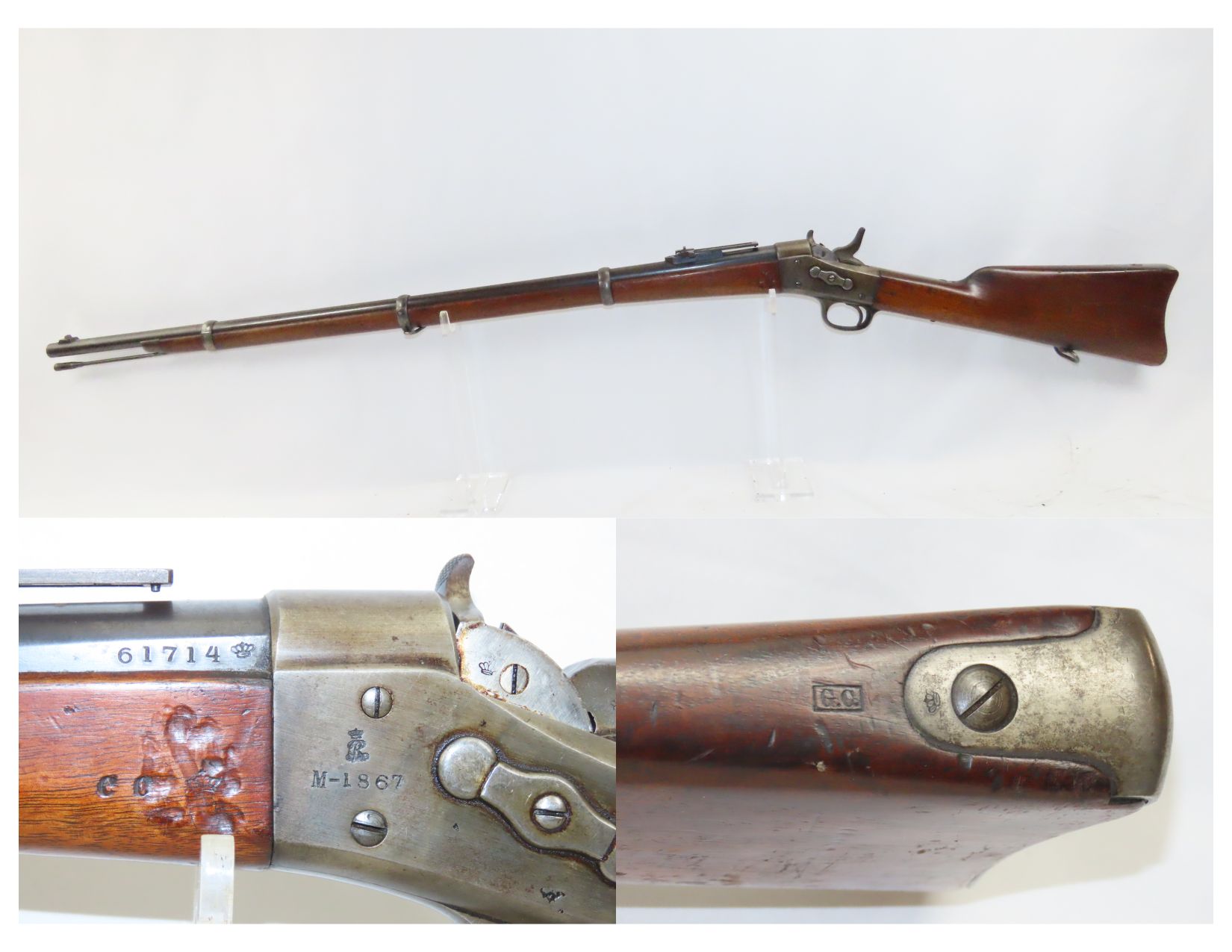 Danish Copenhagen Arsenal Model 1867 Rifle 3.13 C&RAntique001 ...