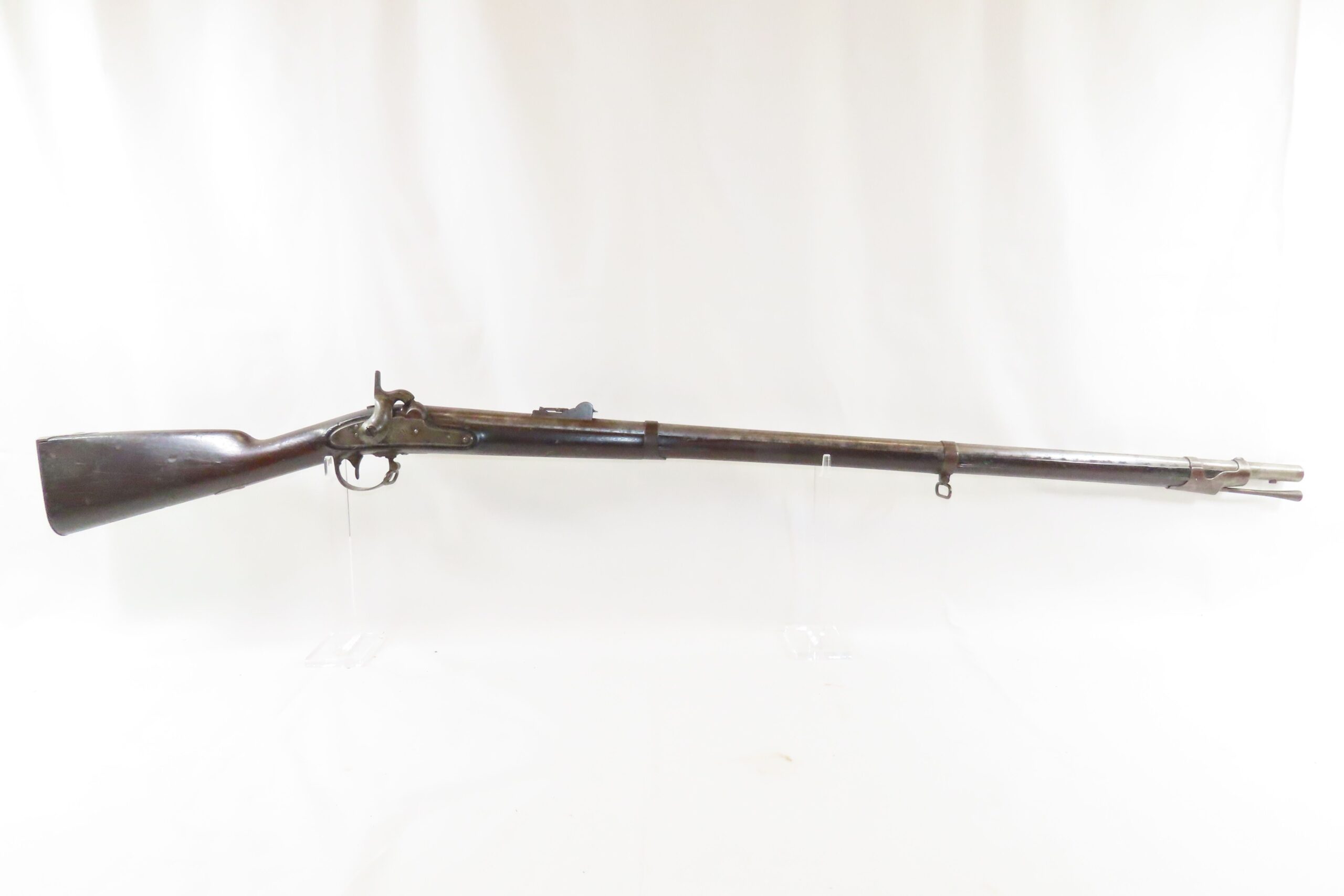 Springfield Model 1842 Musket with Long Range Sight and Bayonet 5.31 C ...