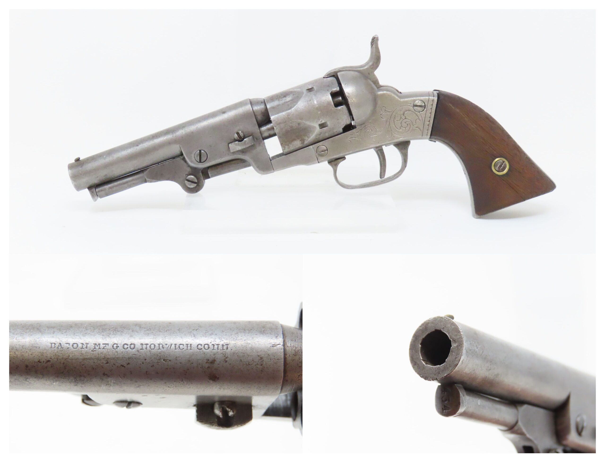 Engraved Bacon Mfg. Co. Pocket Revolver 1.16 C&RAntique001 | Ancestry Guns