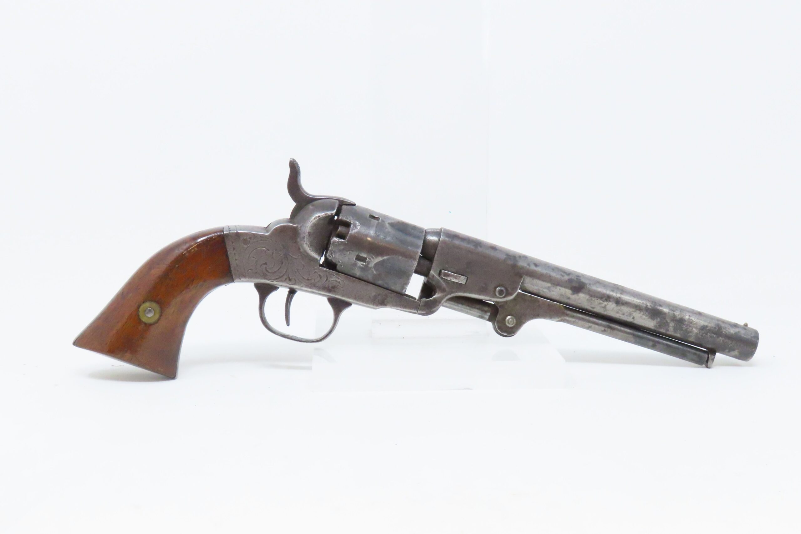 Engraved Bacon Mfg. Co. Second MOdel Pocket Revolver 1.17 C&RAntique014 ...