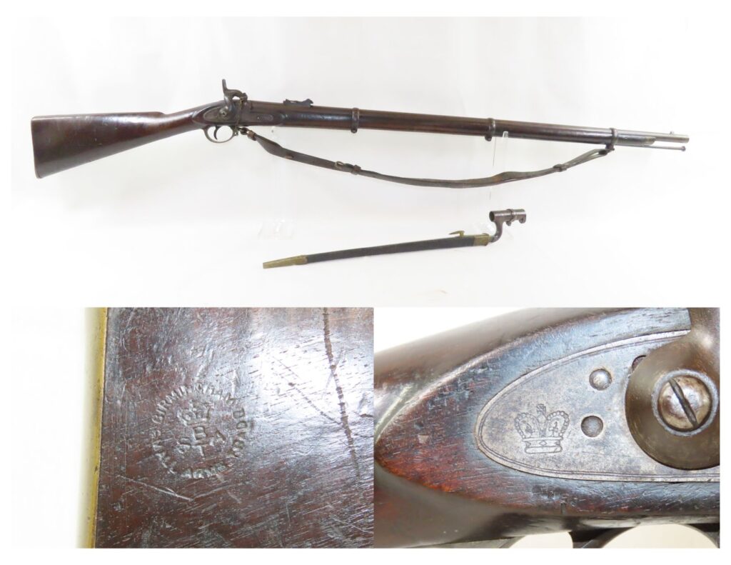 Pattern 1853 Enfield Rifle Musket with bayonet 4.7 C&RAntique001 ...