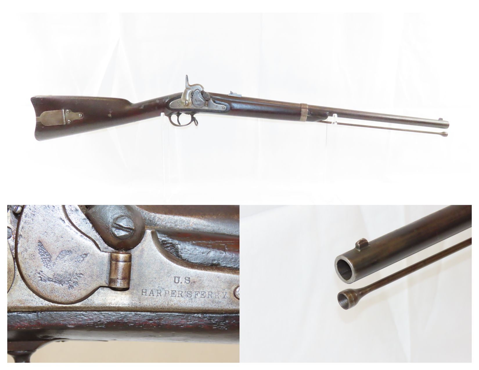 Springfield Model 1855 Rifle Musket 11.8 C&RAntique001 | Ancestry Guns
