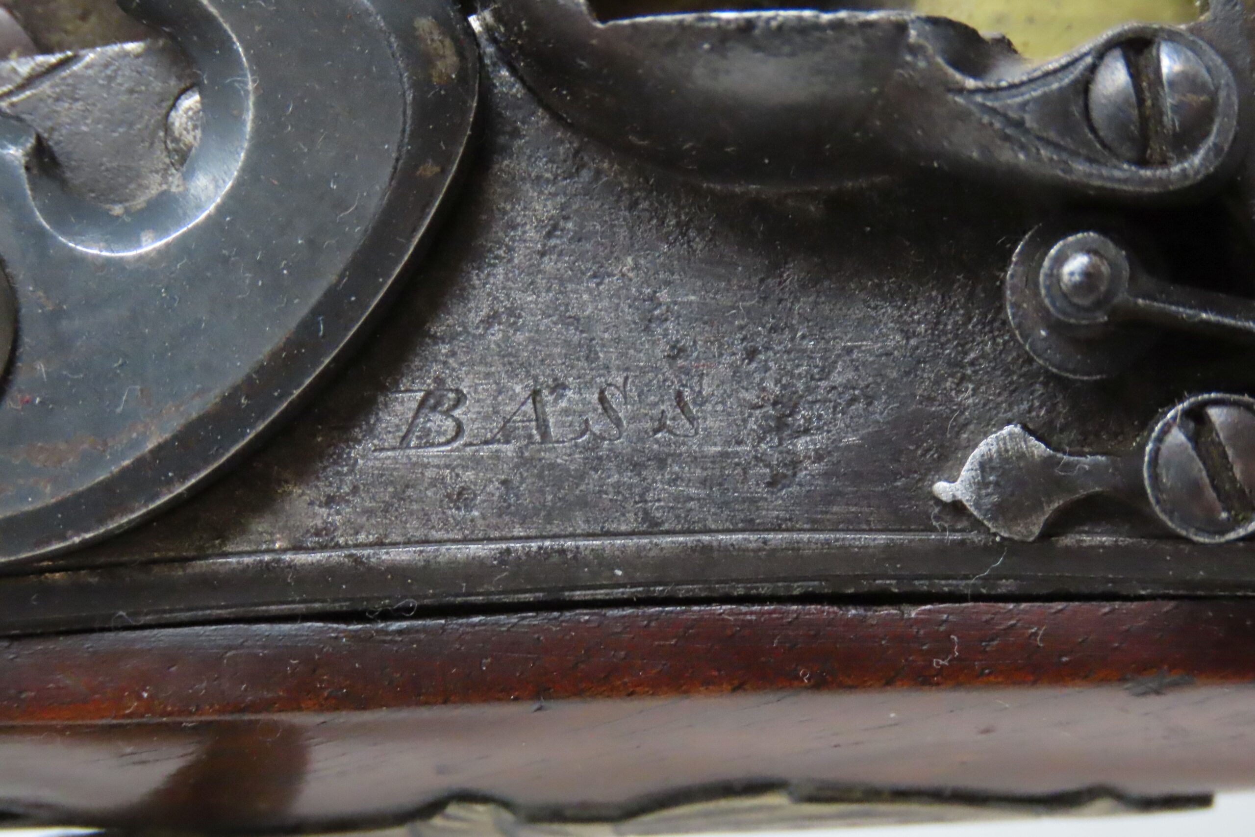 Bass London Brass Barreled Flintlock Pistol 1.23 C&RAntique006 ...