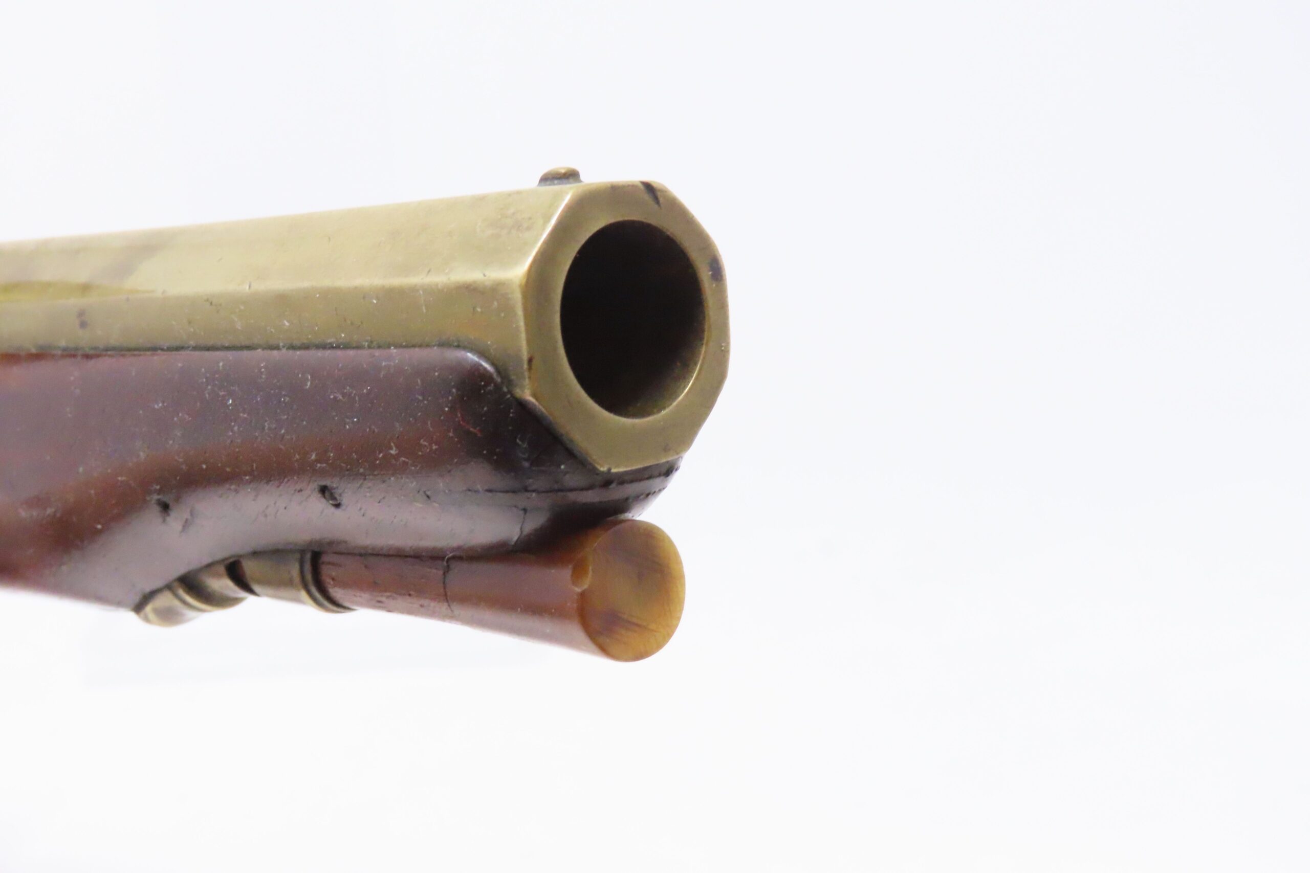 Bass London Brass Barreled Flintlock Pistol 1.23 C&RAntique007 ...