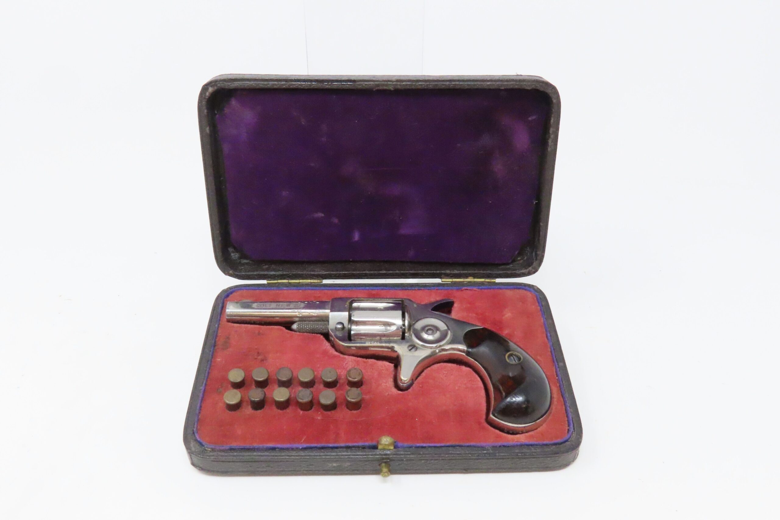 CASED 7-Shot COLT NEW LINE .22 Short F.T. BAKER Fleet Street London ...