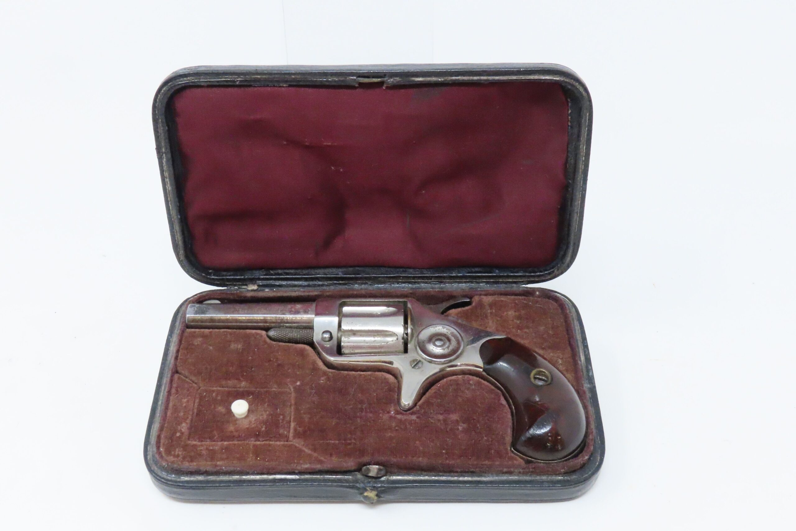 CASED Antique 7-Shot COLT NEW LINE .22 Caliber RF ETCHED PANEL Revolver ...