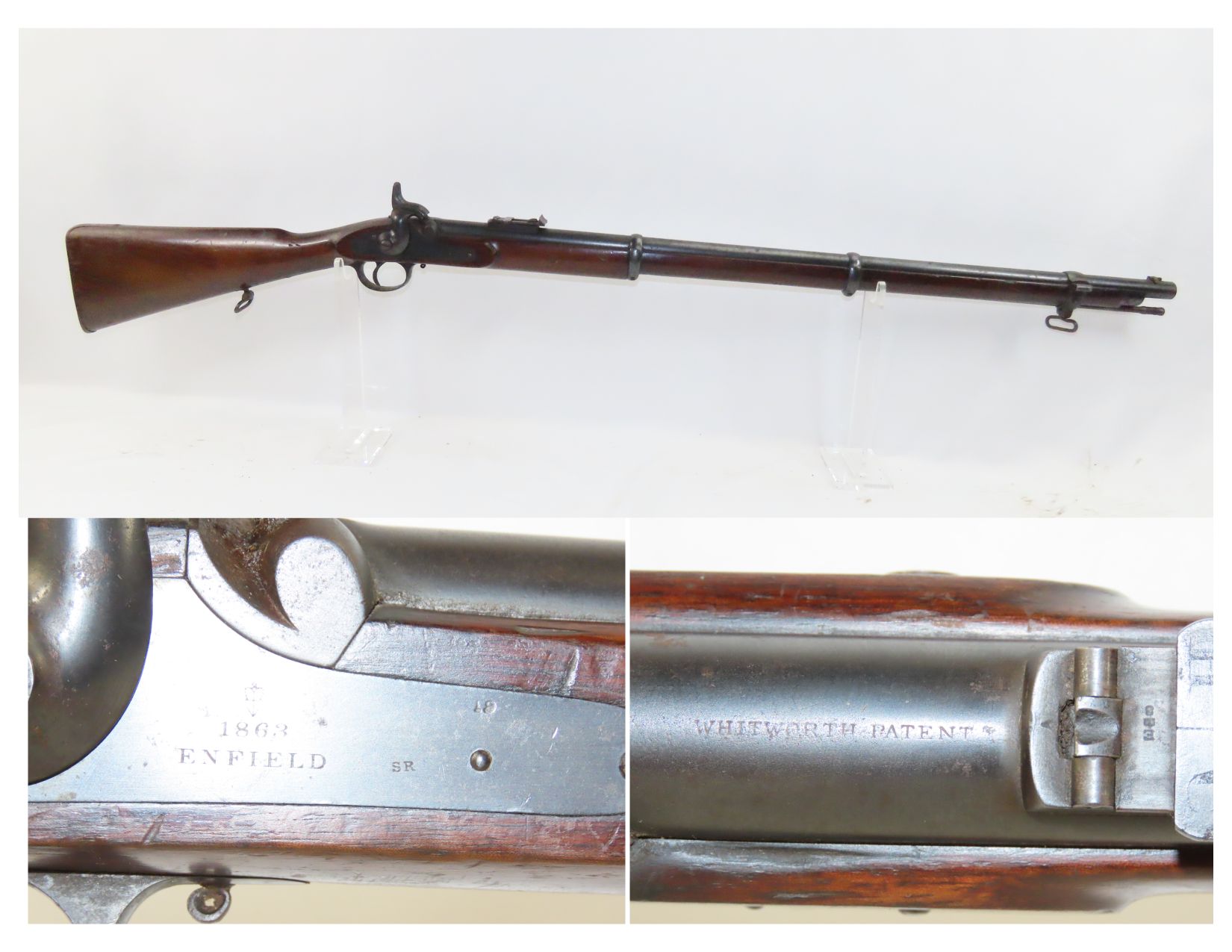 Civil War British Enfield Whitworth Pattern 1863 Rifle Musket Dated ...