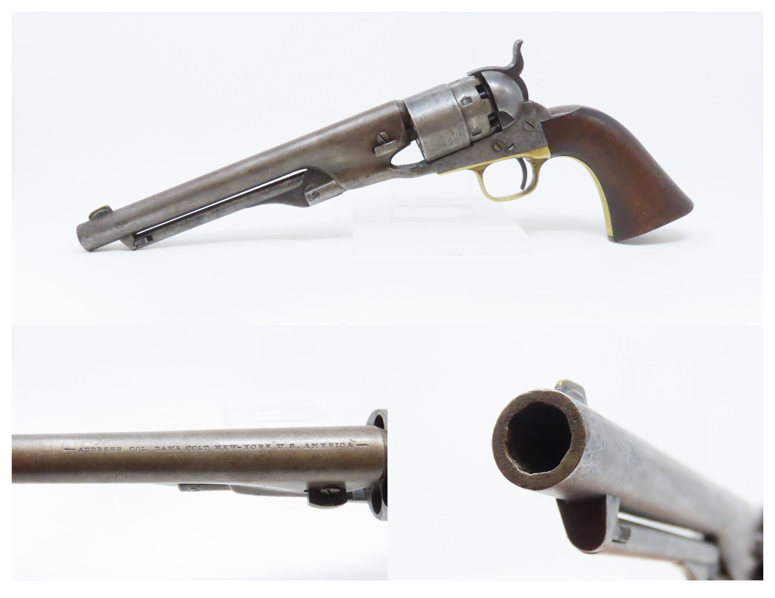 Civil War Era U.S. Colt MOdel 1860 Army Percussion Revolver 1.13 C ...