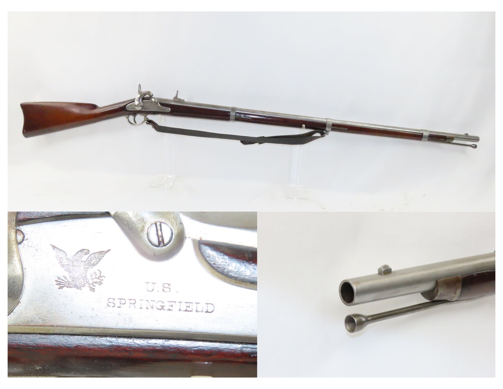 Civil War Springfield Model 1861 Rifle Musket 3.28 C&RAntique001 ...