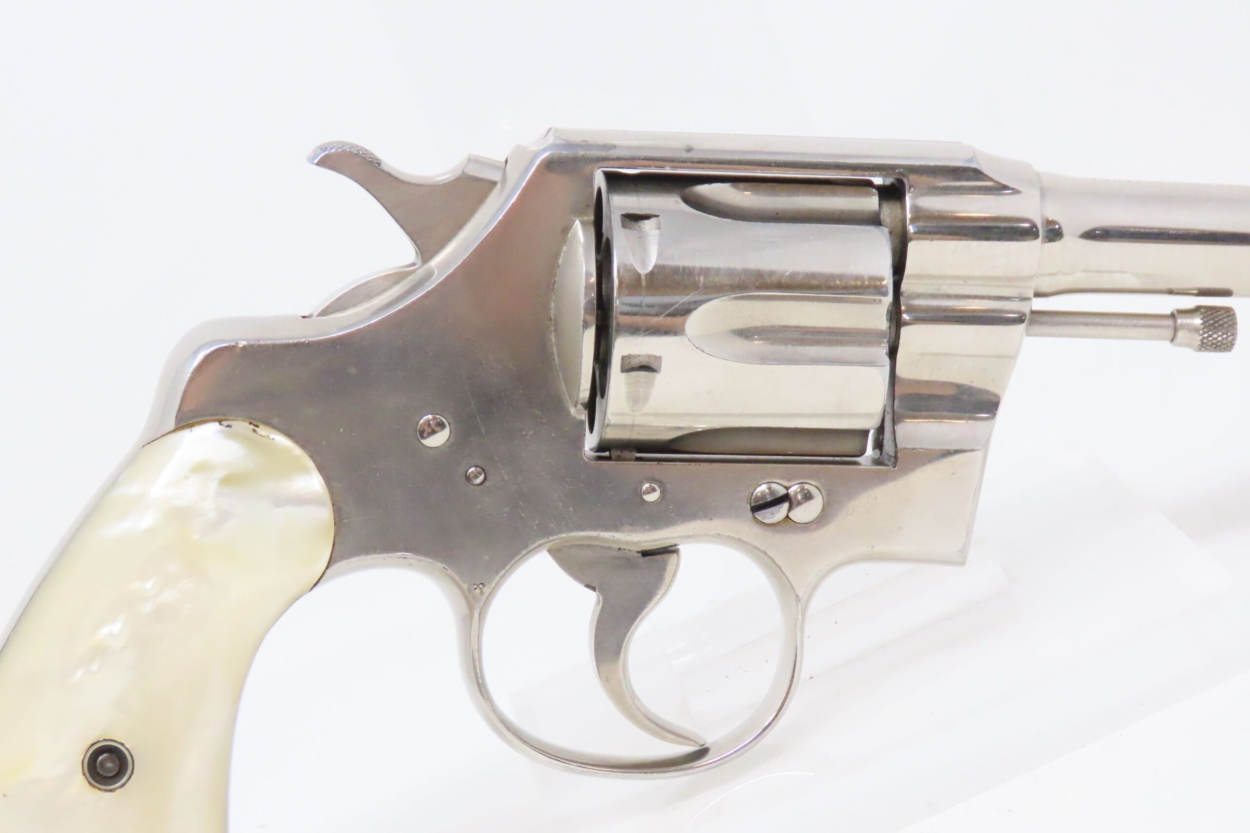 Colt Official Police Revolver with Pearl Grips 4.24 C&RAntique017 ...