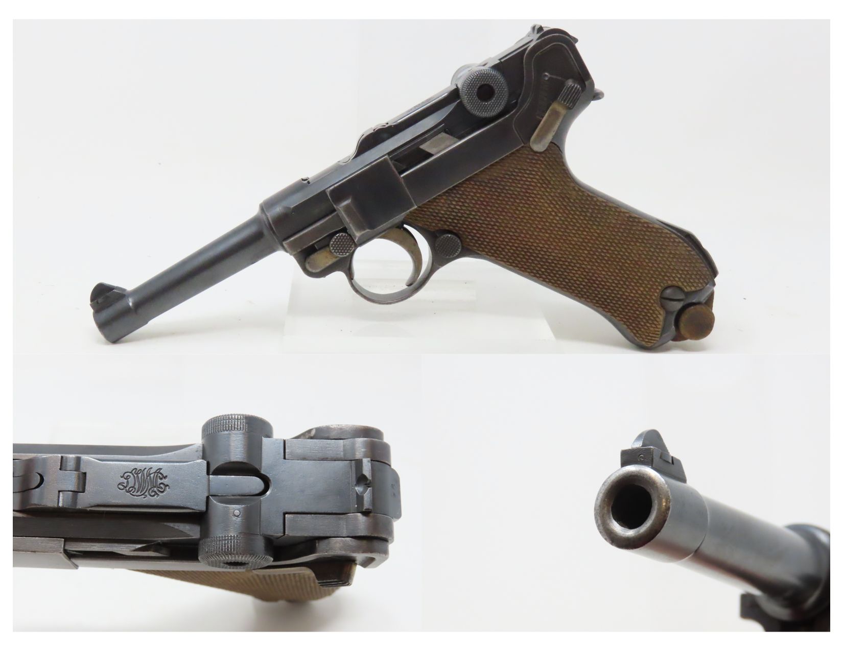 1930s DWM LUGER P.08 7.65x21mm Weimar Republic Berlin German .30 Georg ...