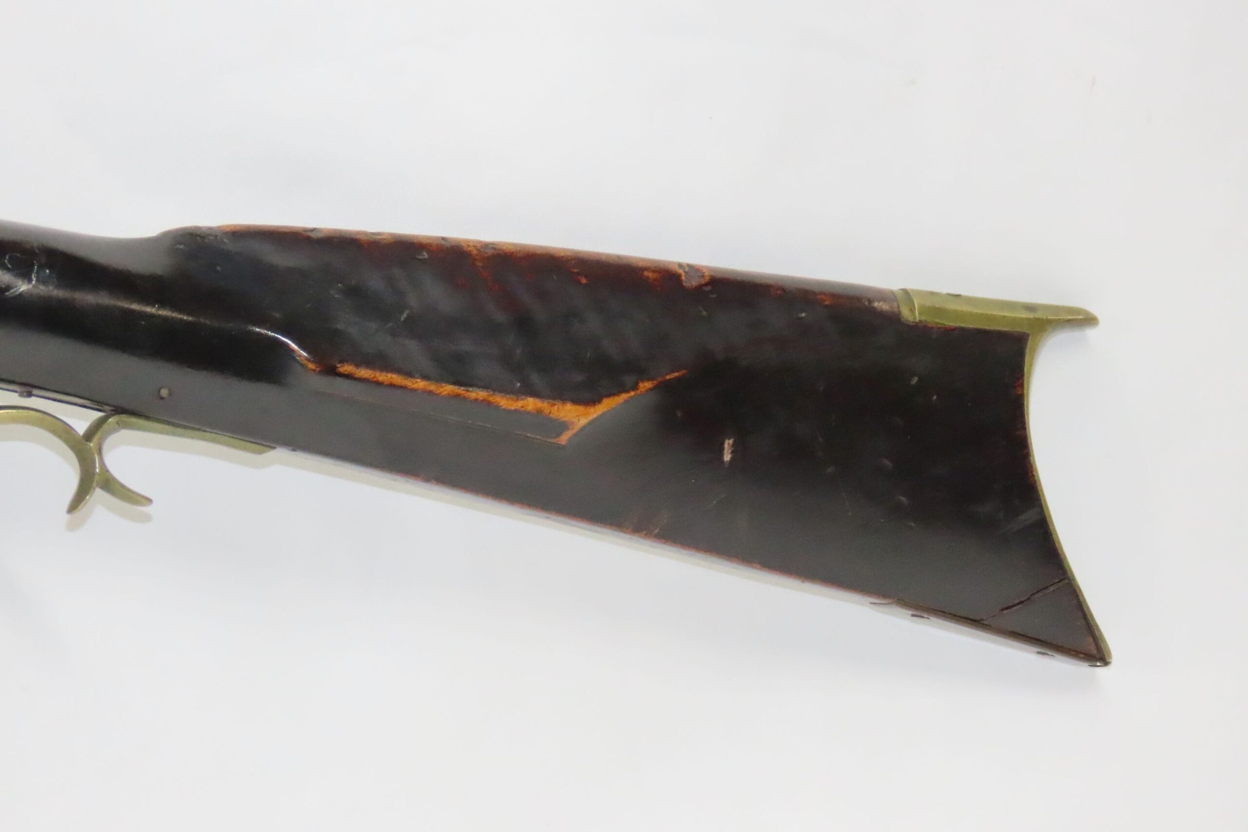 Levi Biddle Half Stock Rifle with Two Powder Horns 6.14 C&RAntique017 ...