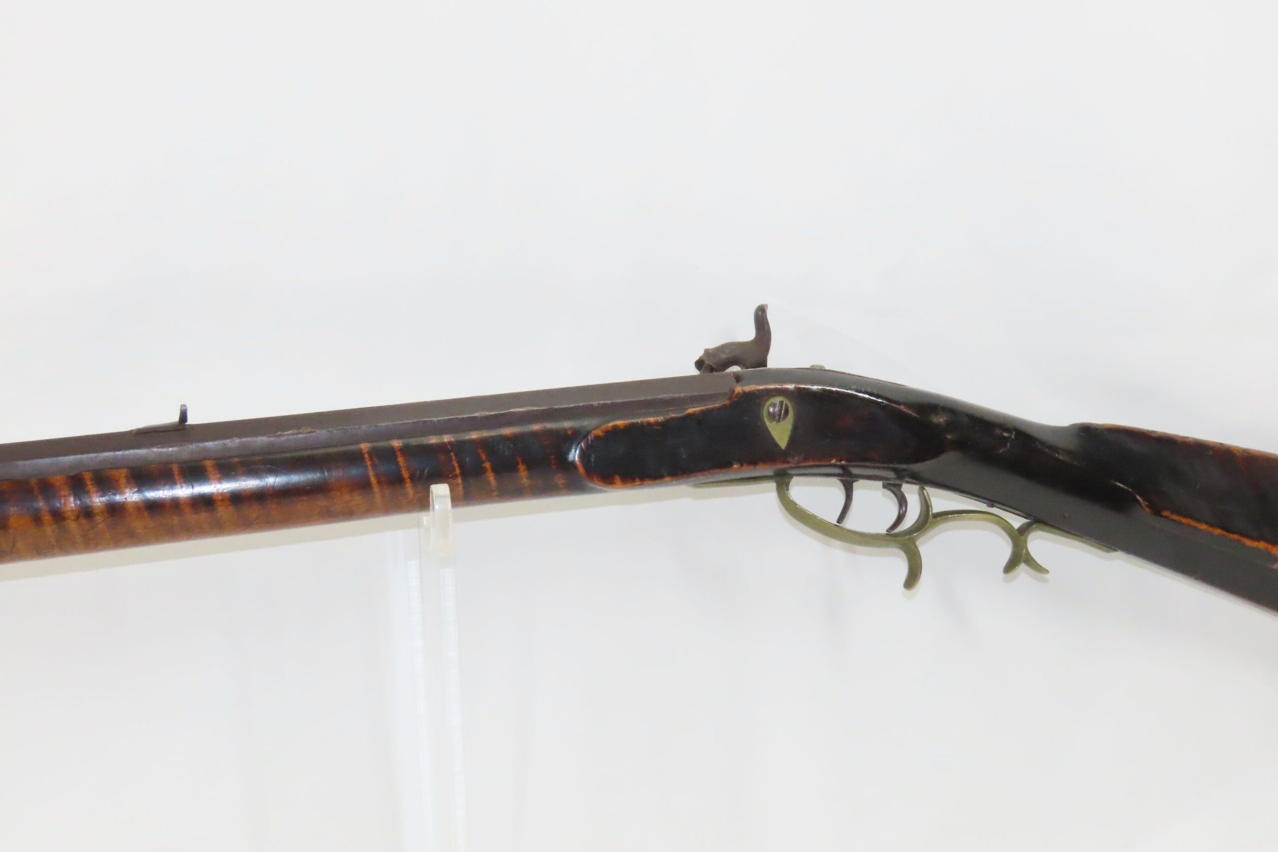 Levi Biddle Half Stock Rifle with Two Powder Horns 6.14 C&RAntique018 ...