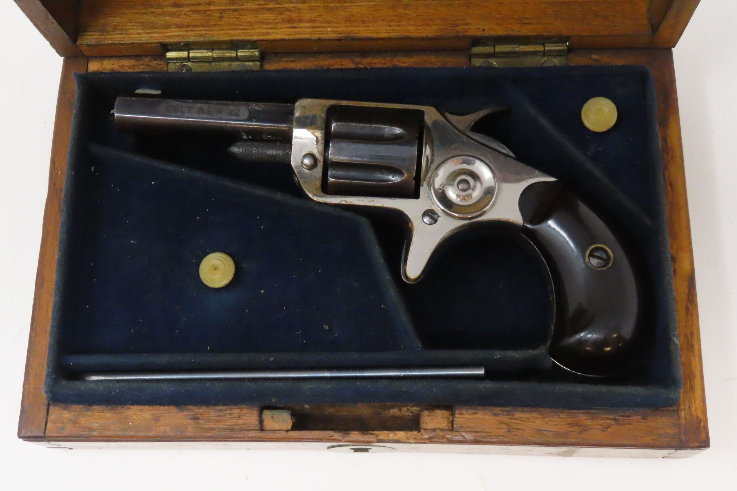1876 VICTORIAN LONDON .22 Short 7-Shot Revolver COLT New Line CASED ...