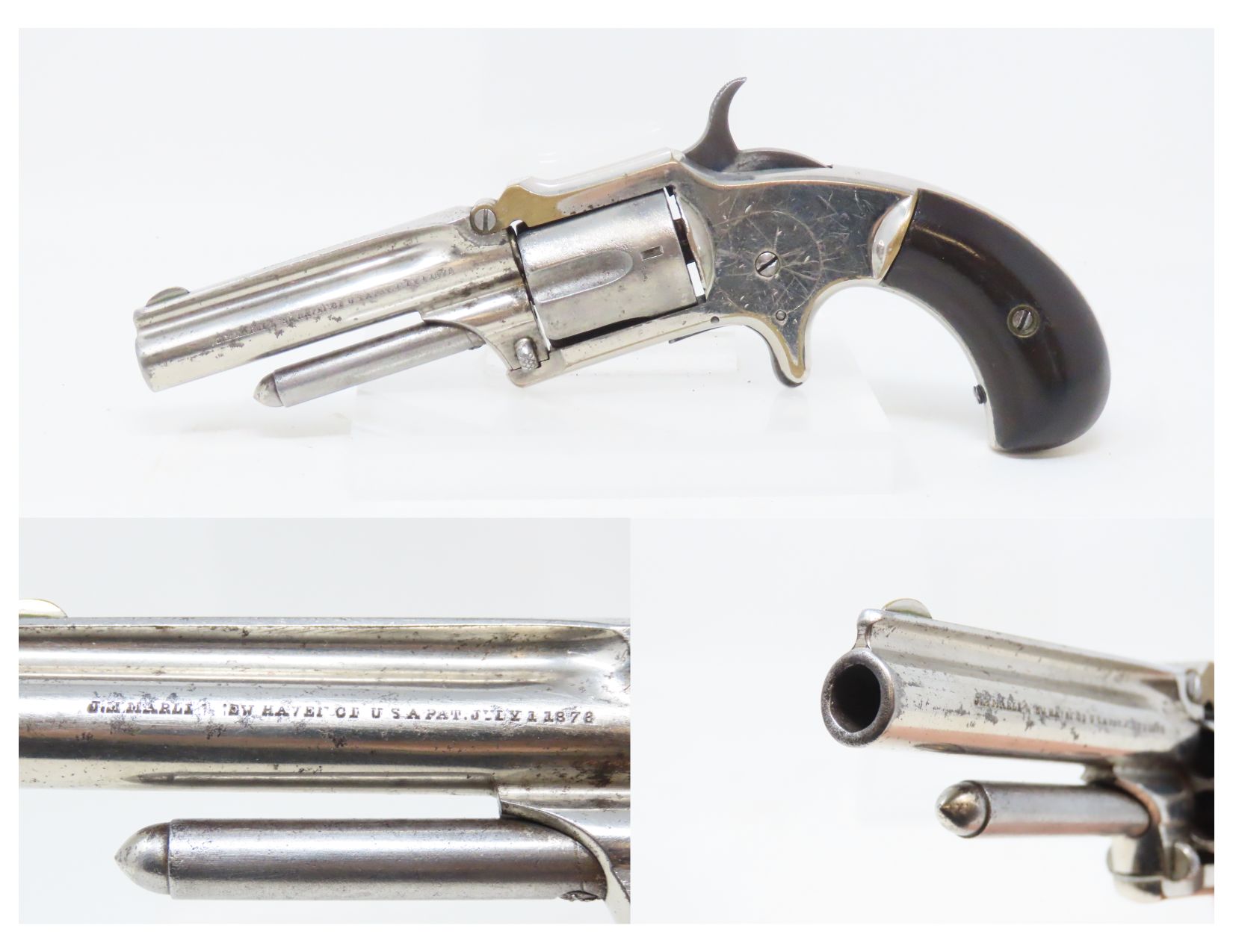 Marlin No. 32 Standard 1875 Revolver 4.25 C&RAntique001 | Ancestry Guns
