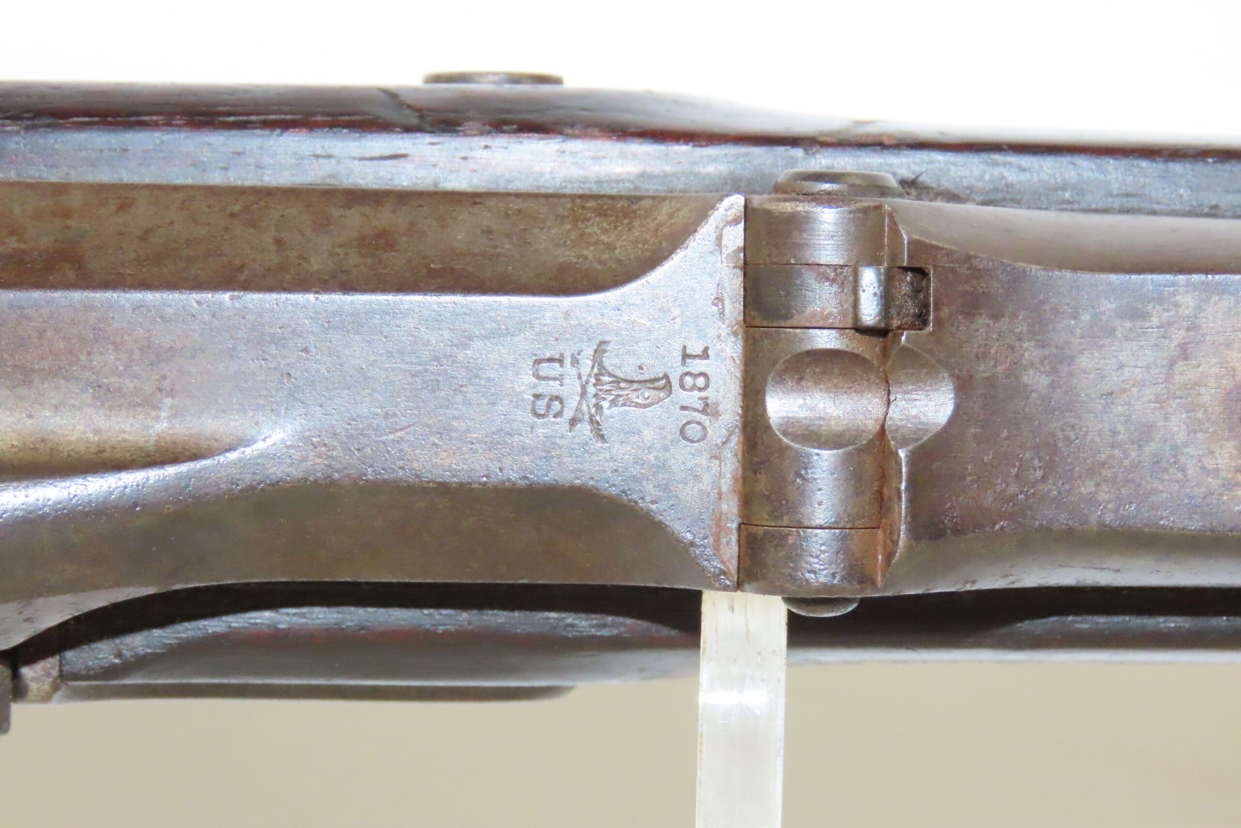 U.S. Springfield Model 1868 Trapdoor Rifle with Bayonet 6.6 C ...