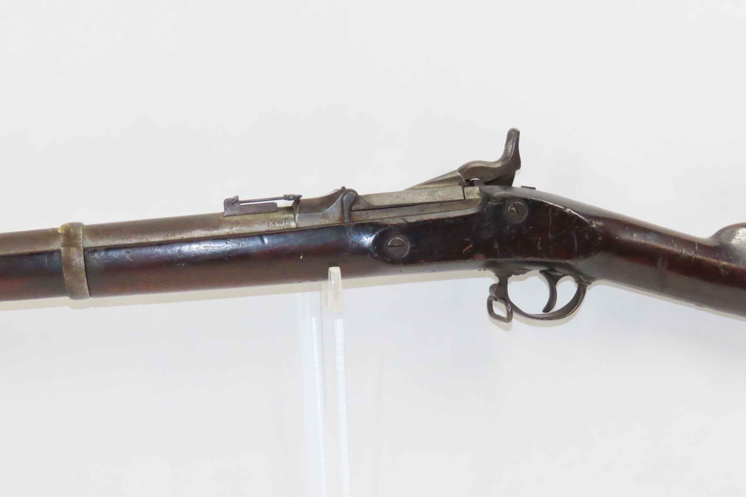 U.S. Springfield Model 1868 Trapdoor Rifle with Bayonet 6.6 C ...