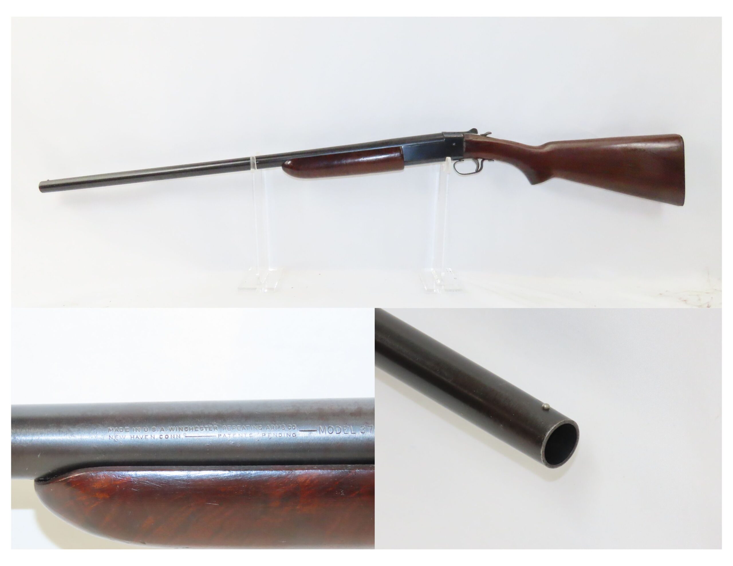 Winchester Model 37 Single Shot Shotgun 5.19 C&RAntique001 | Ancestry Guns