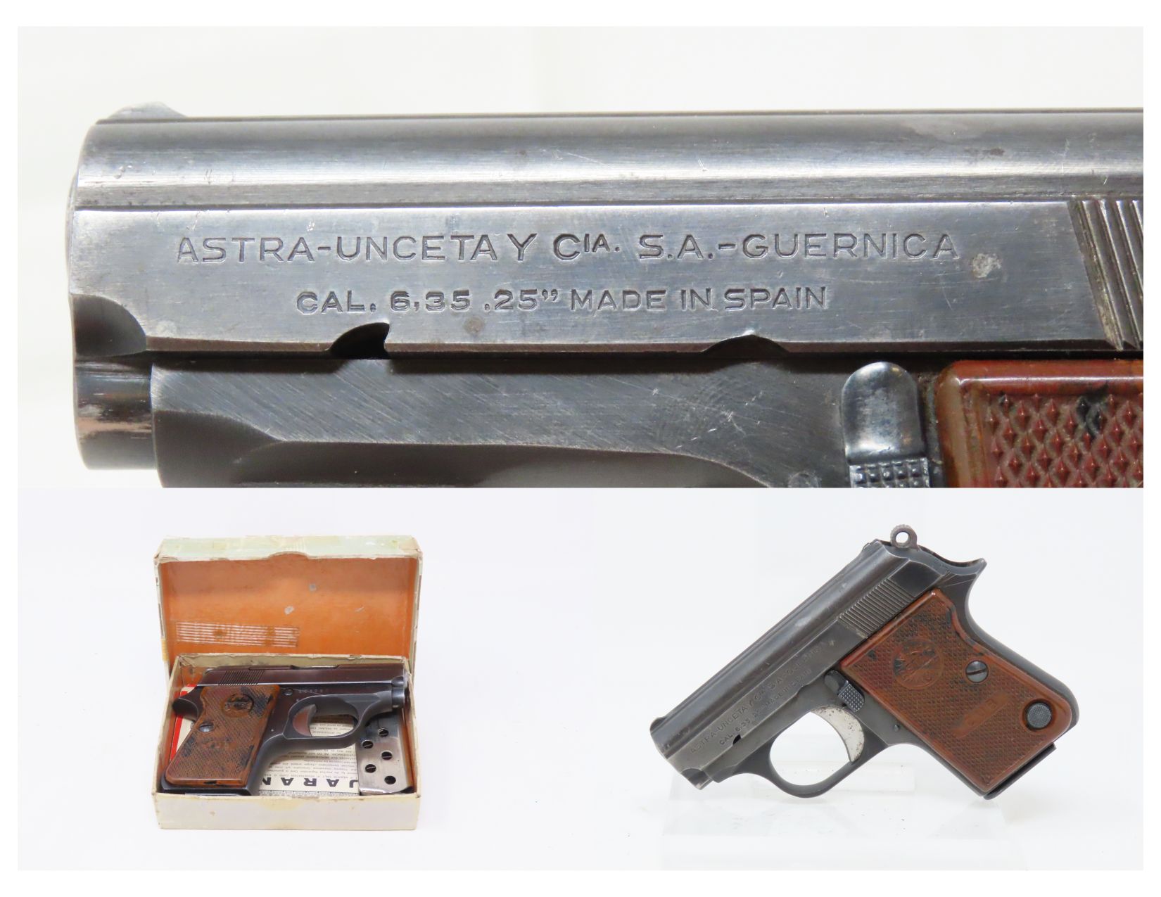 Astra Model 2000 Cub Pistol with Box 4.20 C&RAntique001 | Ancestry Guns