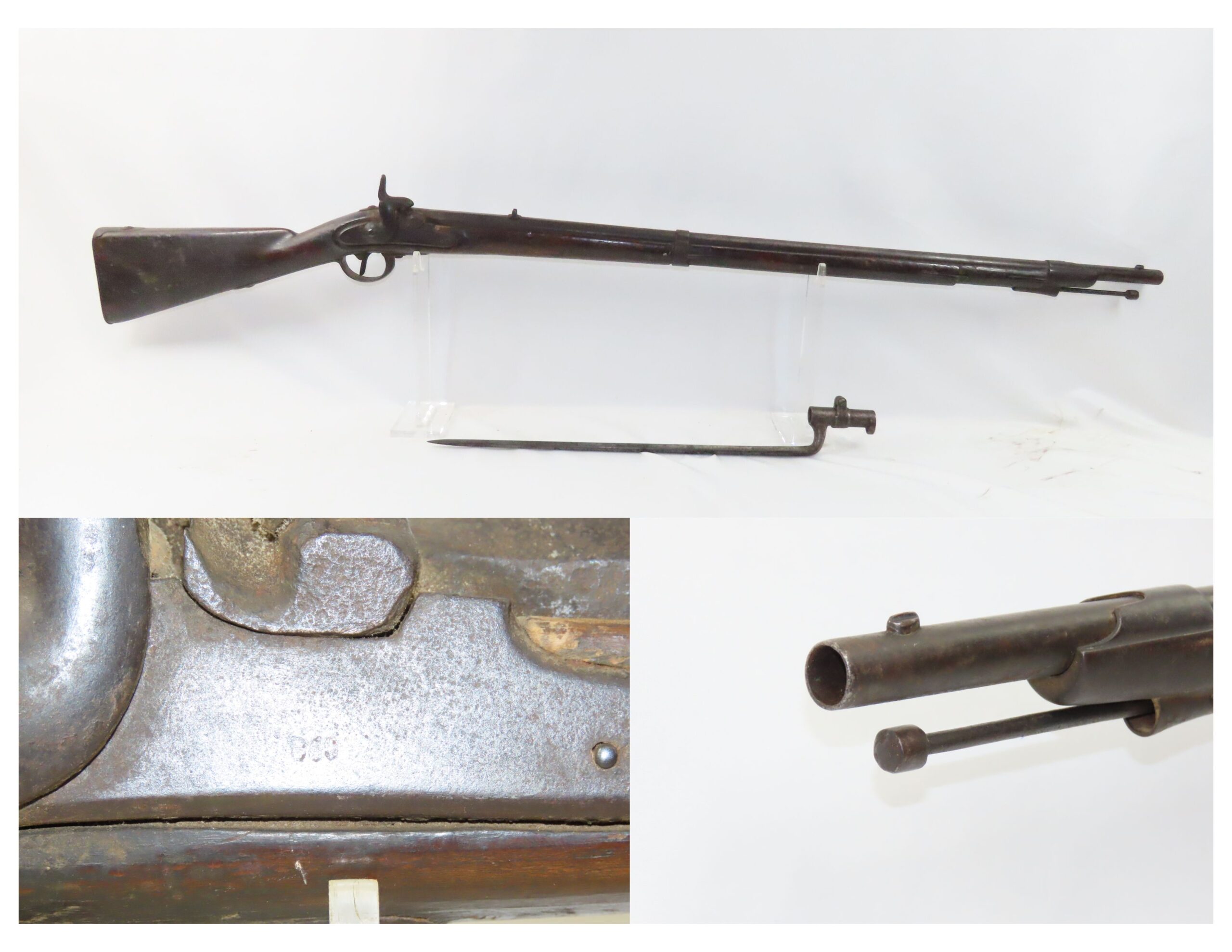 Austrian Model 1854 Lorenz Rifle with Bayonet 6.2 C&RAntique001 ...