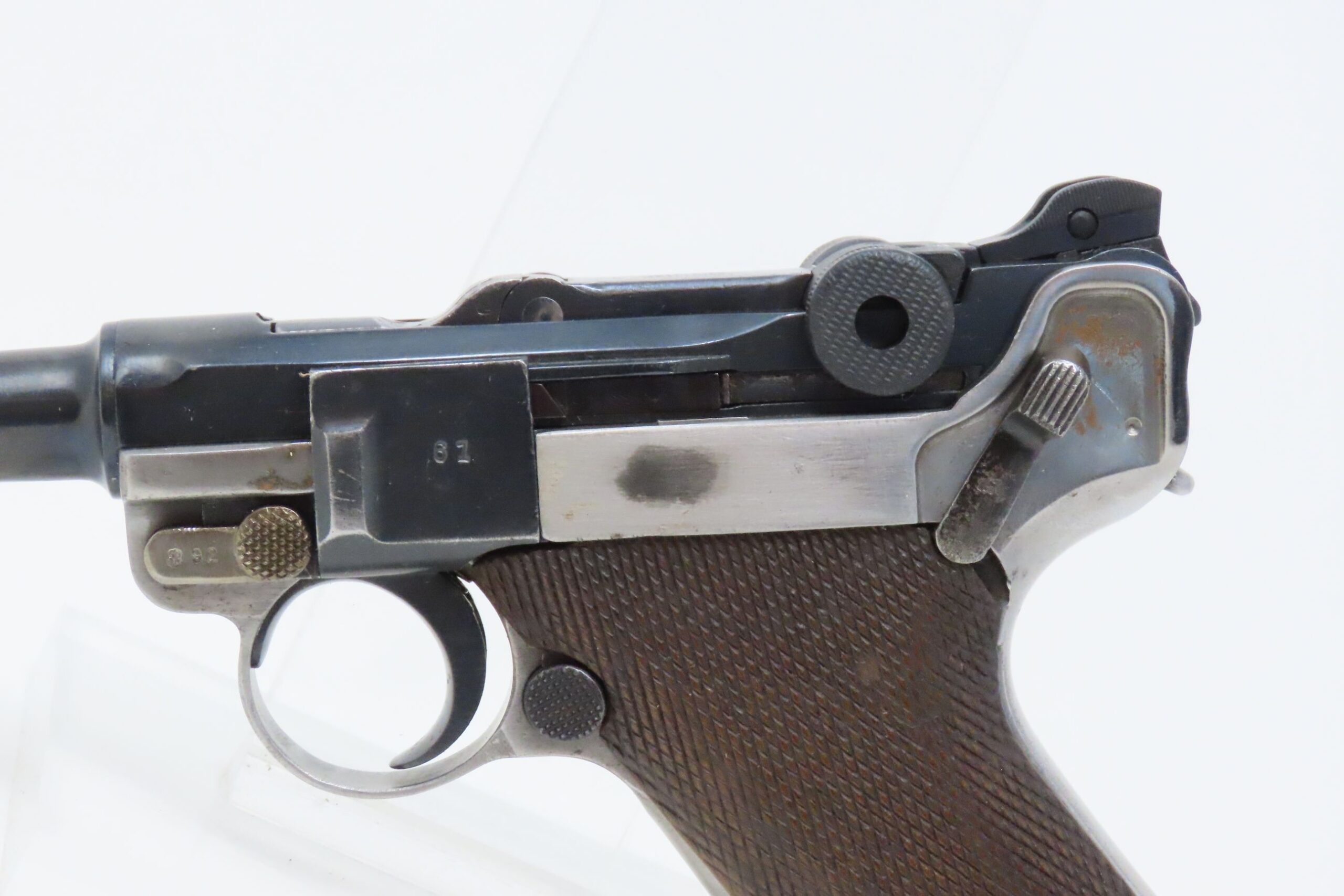 DWM Blank Chamber Luger Semi Automatic Pistol with Holster 2.6 C ...