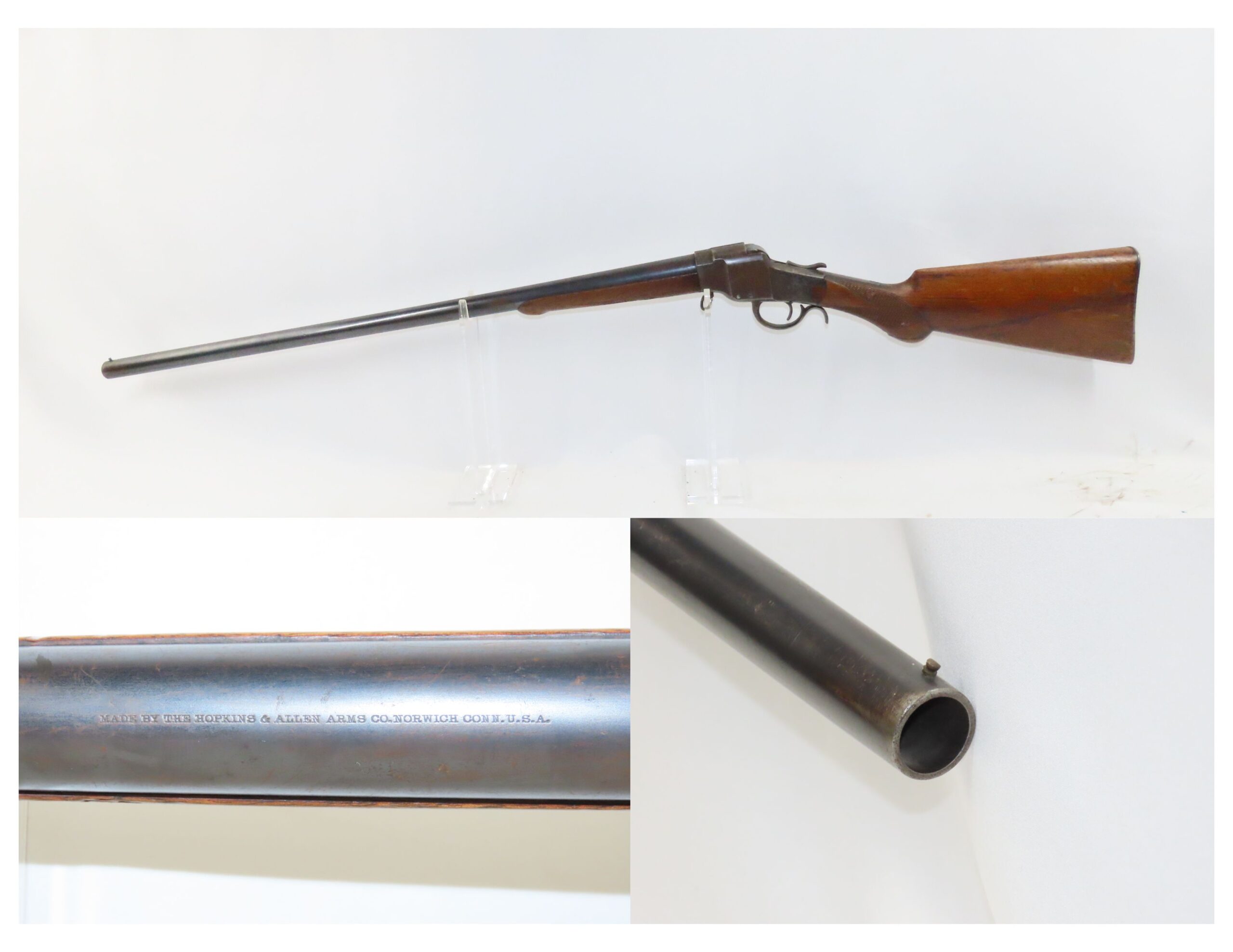 Hopkins & Allen Arms Co. Falling Block Shotgun 6.6 C&RAntique001 ...