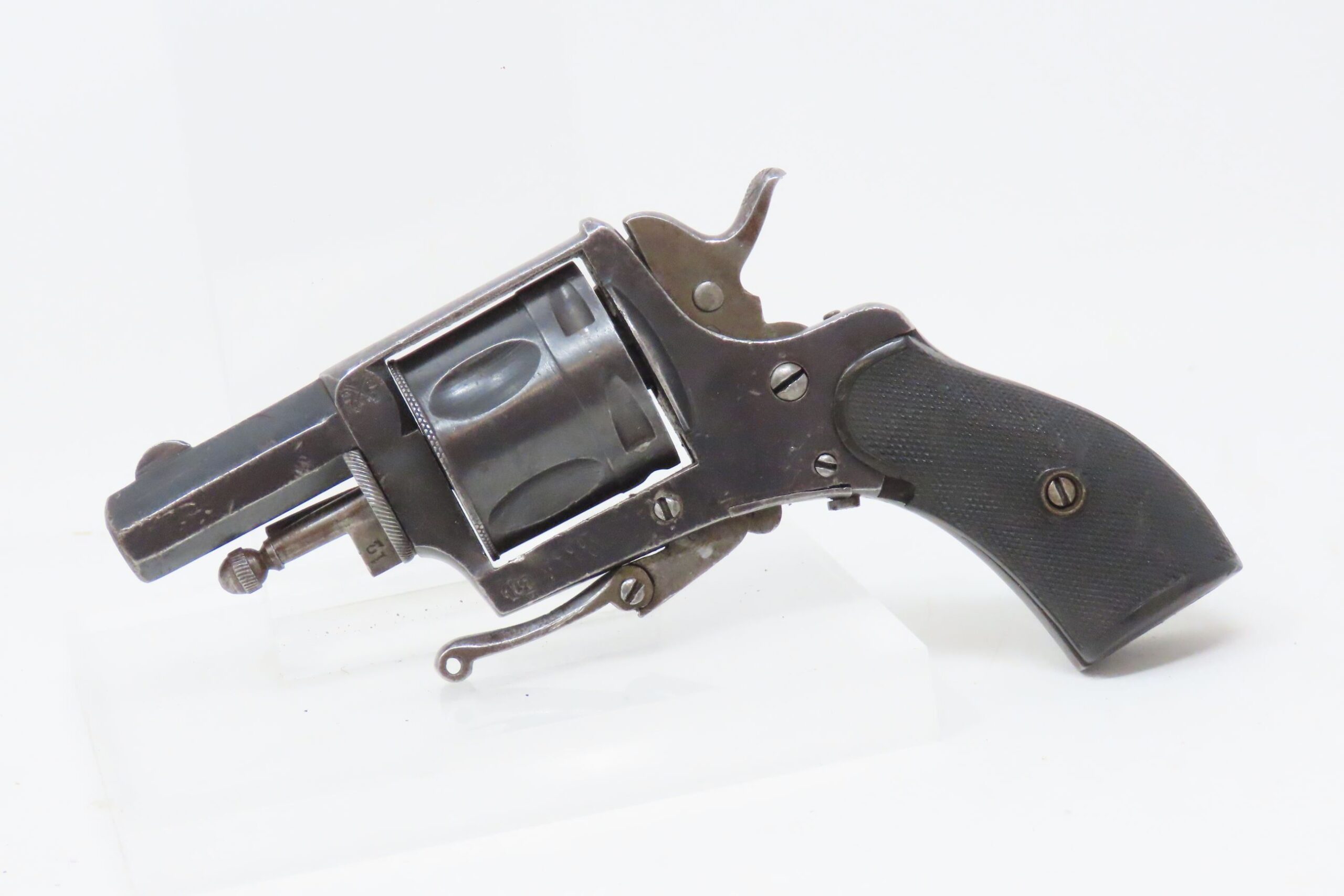Liege Proofed Folding Trigger Double Action Revolver 5.5 C&RAntique002 ...