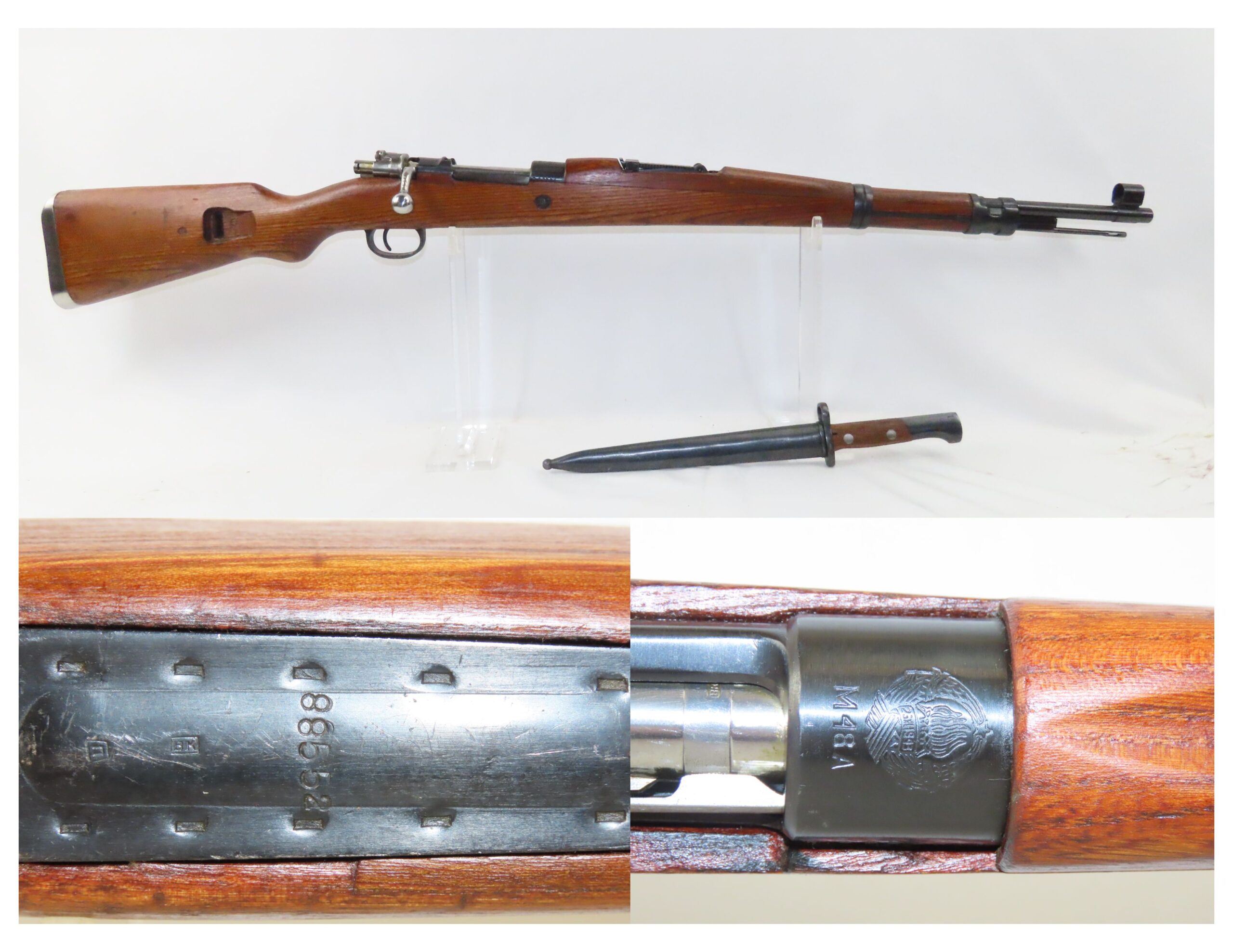 yugoslavian M48A Rifle with bayonet 5.26 C&RAntique001 | Ancestry Guns