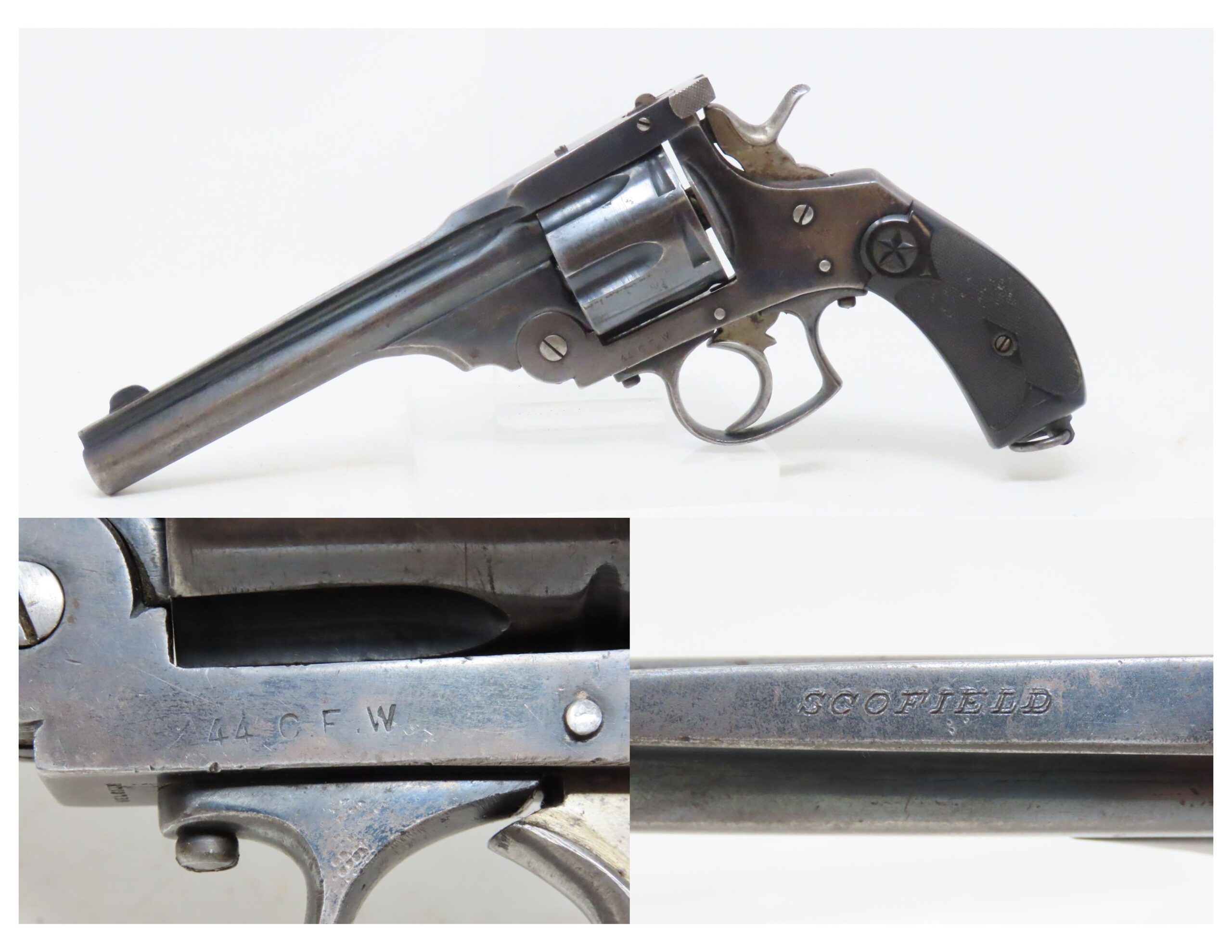 Belgian Schofield Top Break Revolver 10.10 C&RAntique001 | Ancestry Guns
