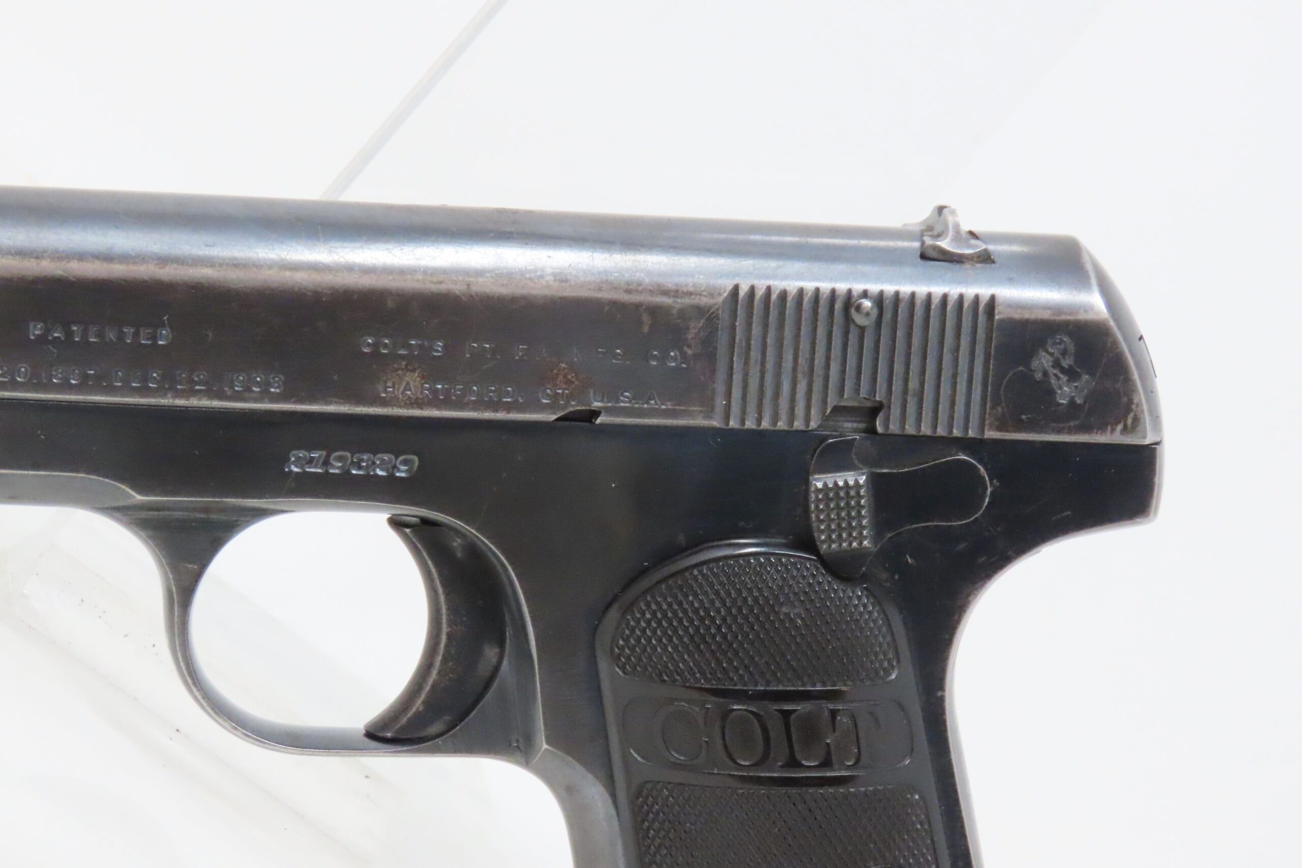 Colt Model 1903 Pocket Hammerless Pistol 5.4 C&RAntique005 | Ancestry Guns