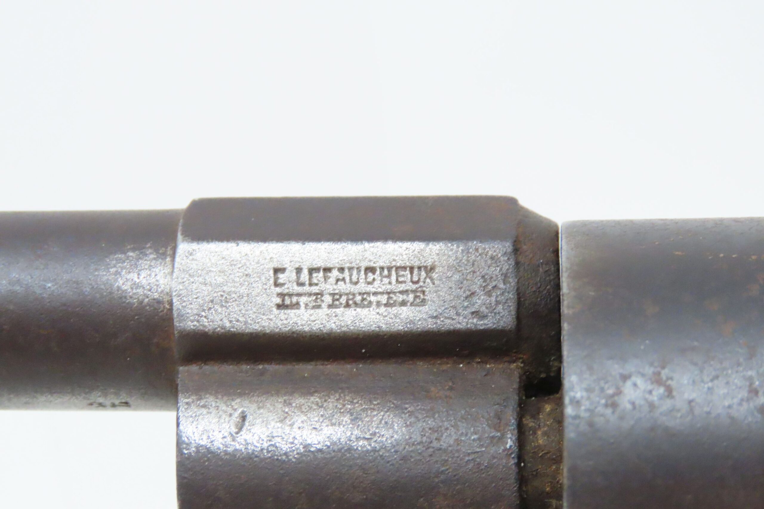 E. Lefaucheux Brevete Model 1854 Single Action Pinfire Revolver 4.27 C ...