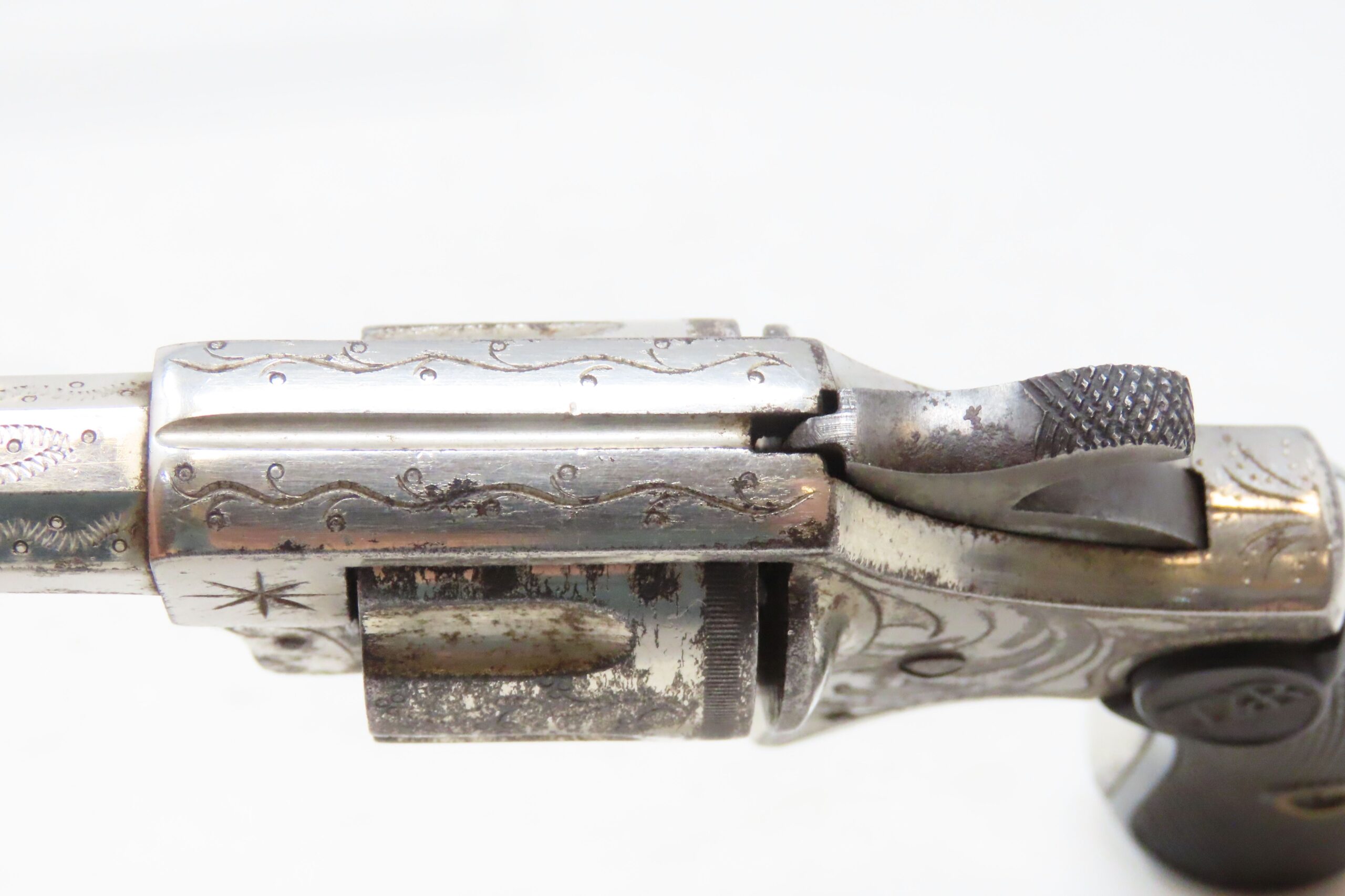 Engraved Turner & Ross Alexis Revolver 9.20 C&RAntique010 | Ancestry Guns