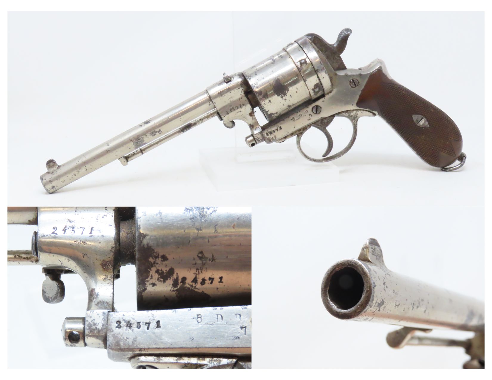 Gasser Model 1870 Revolver 8.23 C&RAntique001 | Ancestry Guns