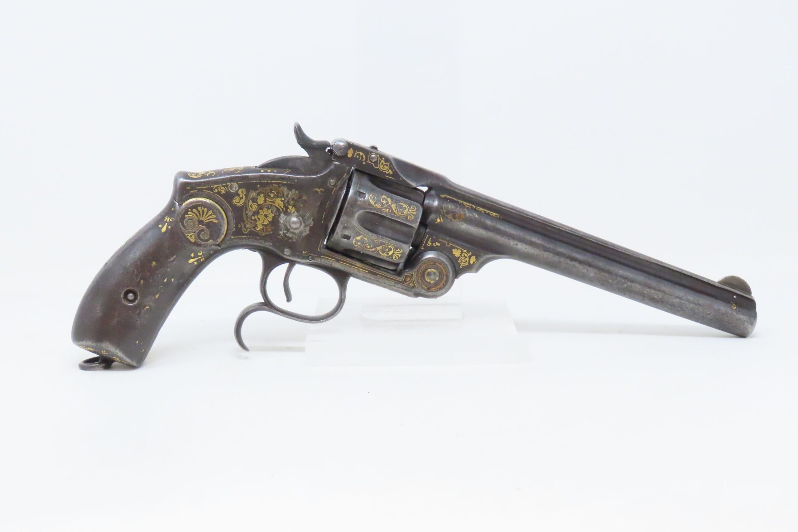 Gold Inlaid Copy of Smith & Wesson 3rd Model Russian Single Action ...
