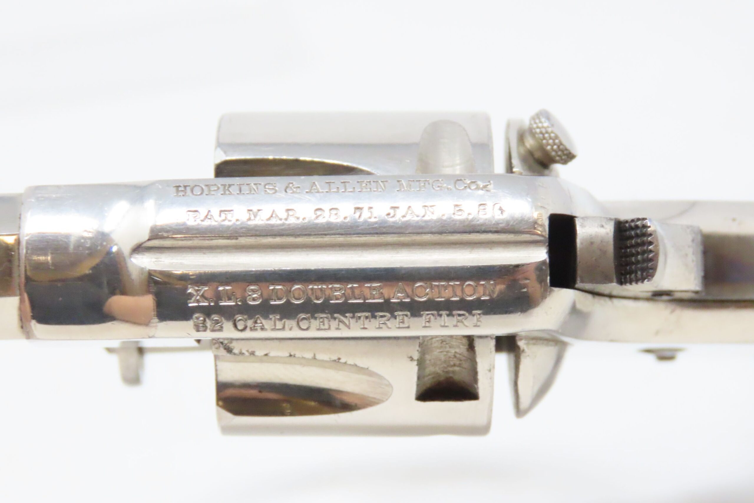 Hopkins & Allen XL 3 Double Action Revolver 4.19 C&RAntique007 ...