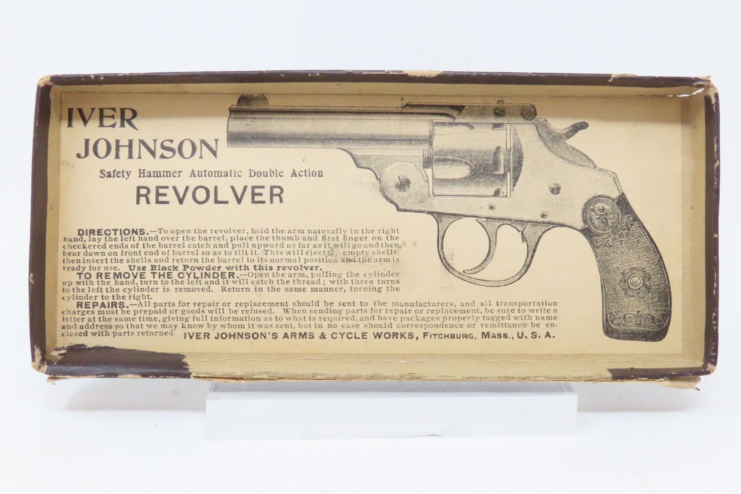 Iver Johnson Safety Hammer Double Action Revolver 8.10 C&RAntique004 ...