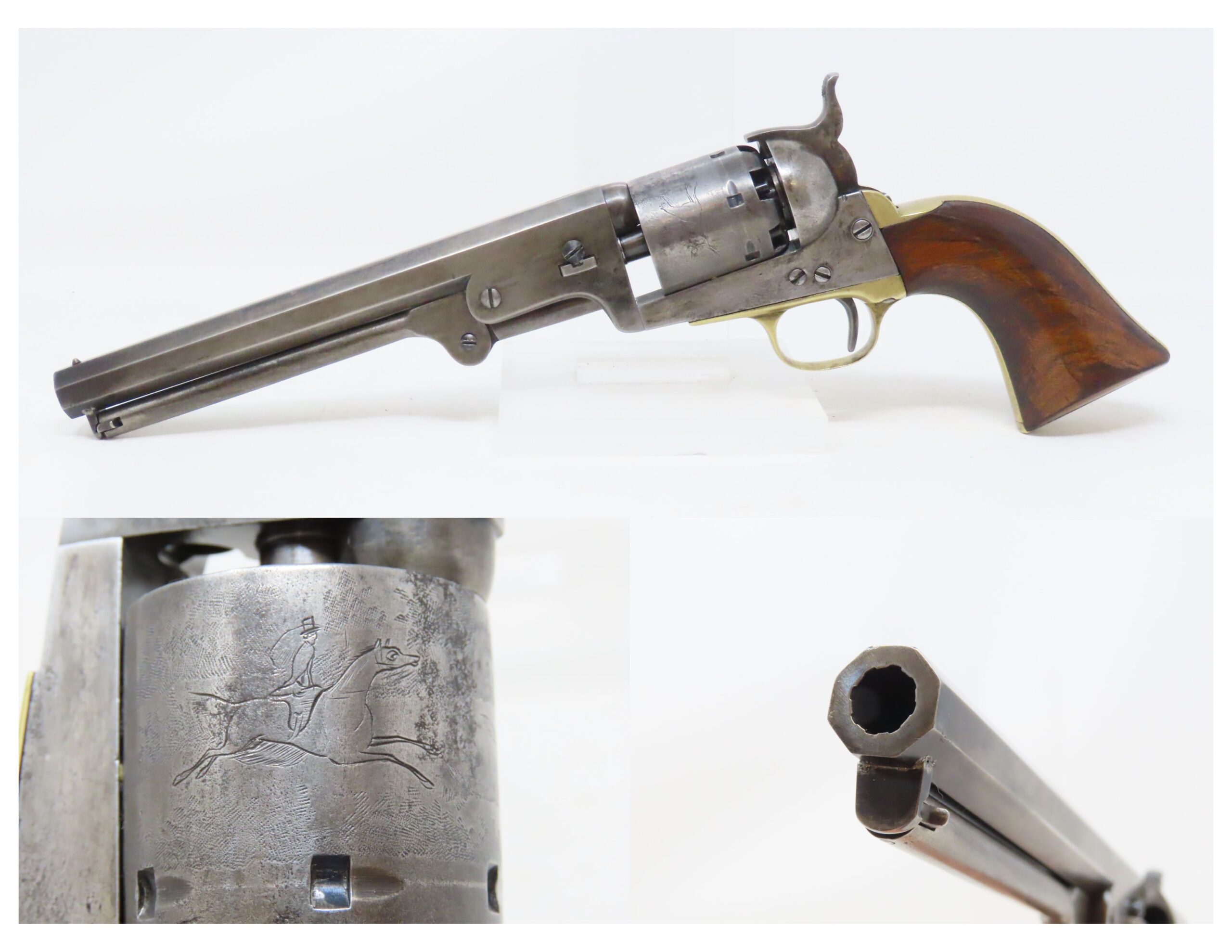Liege Proofed Copy of a Colt Model 1851 Navy Revolver 8.29 C ...