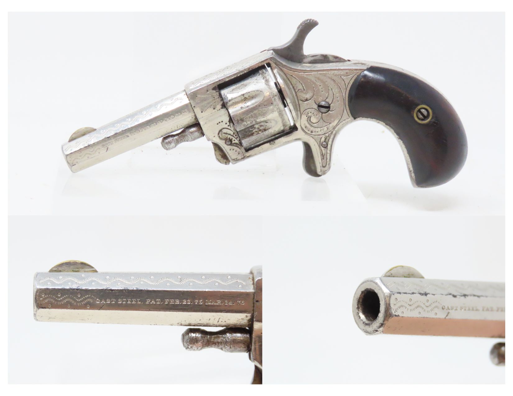 T&R Rob Roy Spur Trigger Revolver 8.10 C&RAntique001 | Ancestry Guns