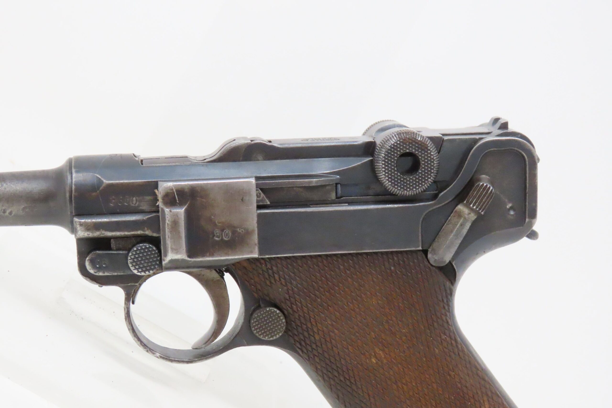 WORLD WAR I 1918 Dated DWM German LUGER PISTOL P.08 9x19mm HARDMAN C&R ...