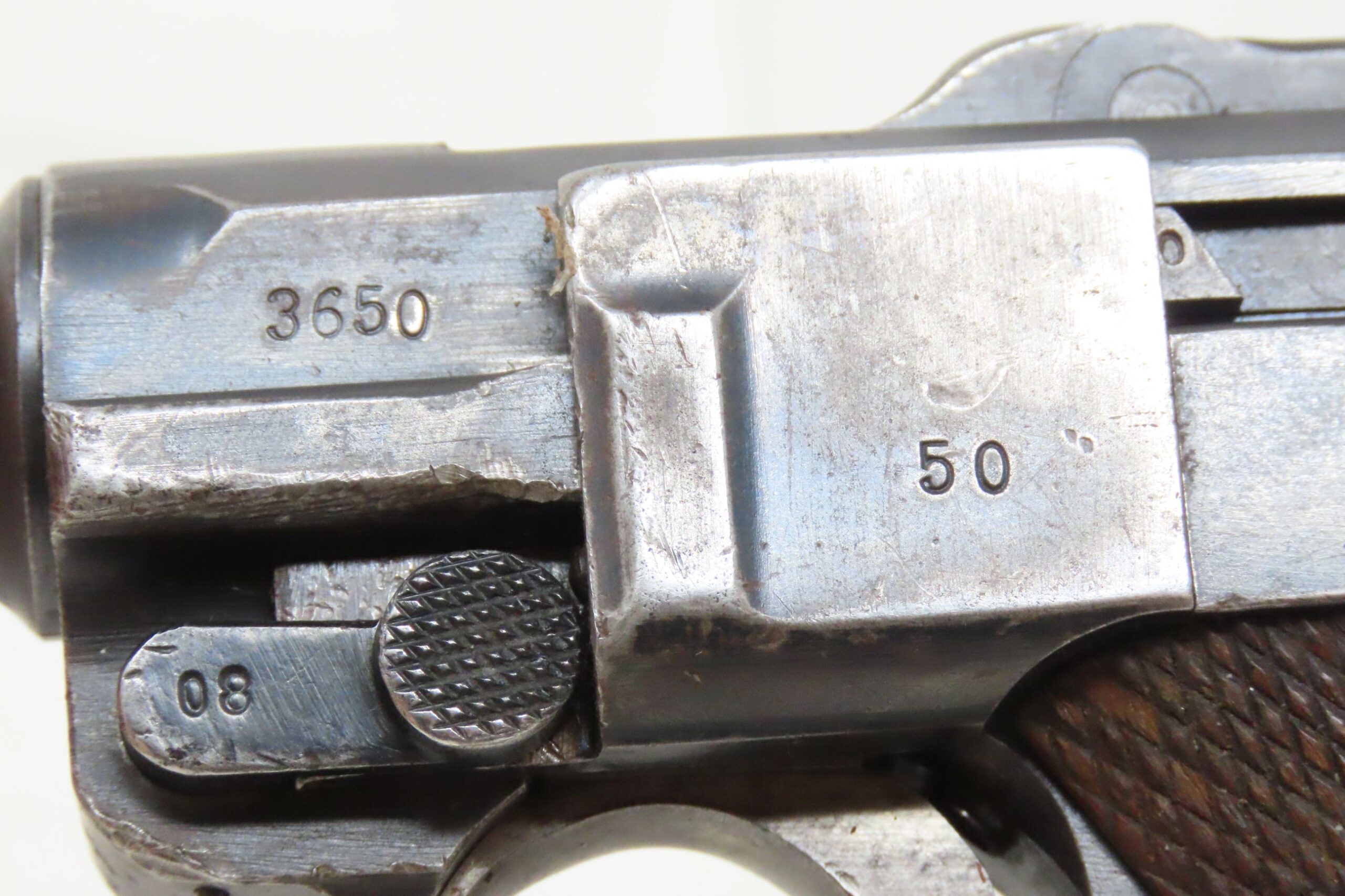 WORLD WAR I 1918 Dated DWM German LUGER PISTOL P.08 9x19mm HARDMAN C&R ...