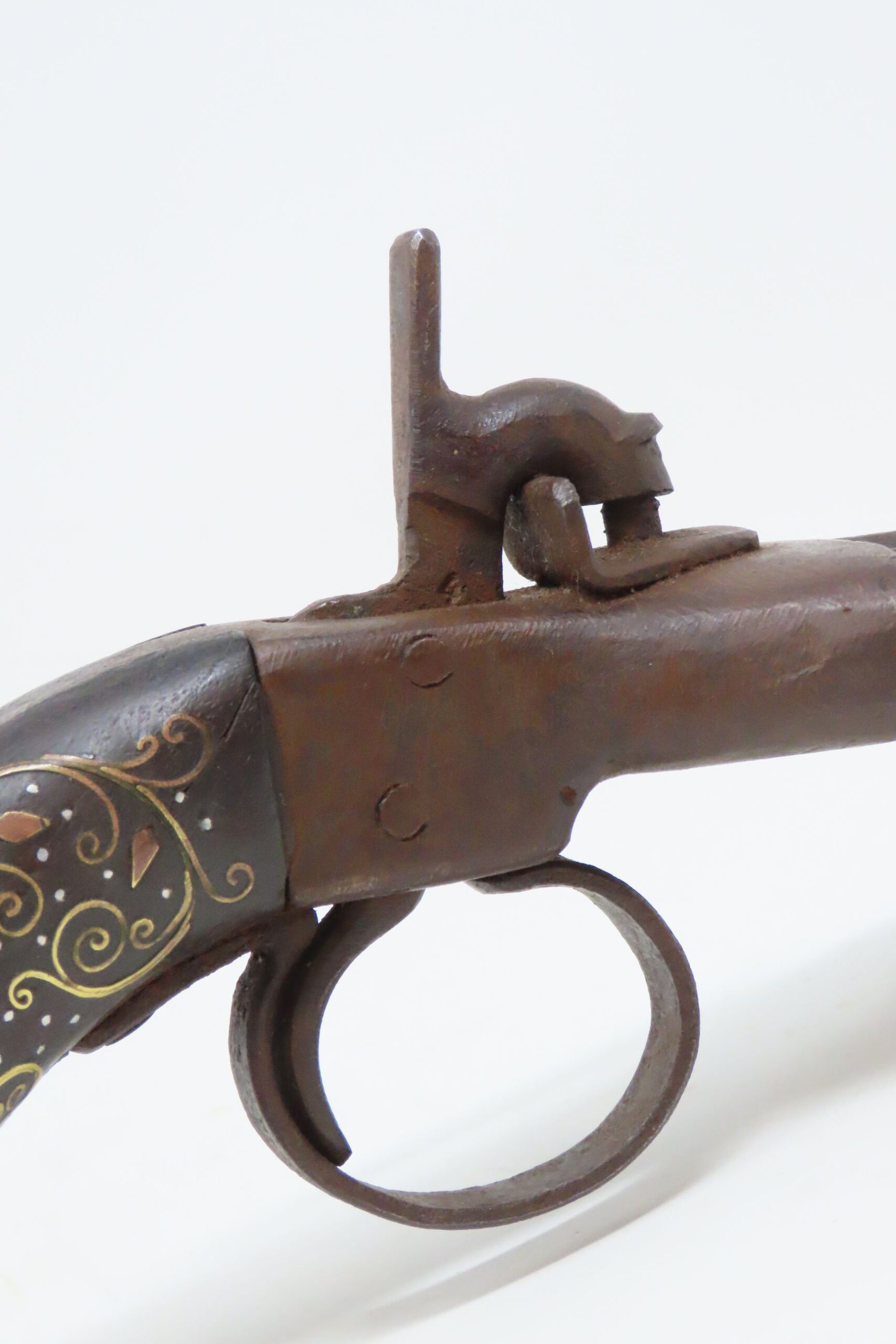 Four Barrel Duckfoot Percussion Pistol 4.26 C&RAntique016 | Ancestry Guns