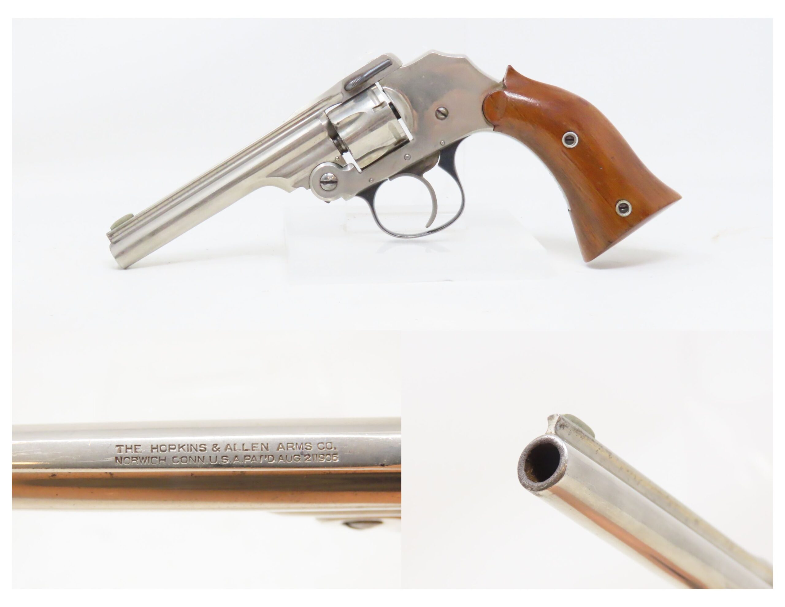 Hopkins & allen Safety Police Double Action Revolver 9.20 C&RAntique001 ...