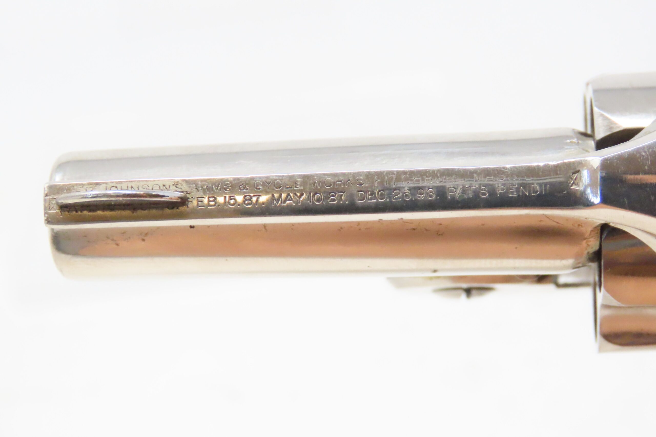 Iver Johnson Factory Cutaway Safety Cycle Revolver with Box 10.10 C ...