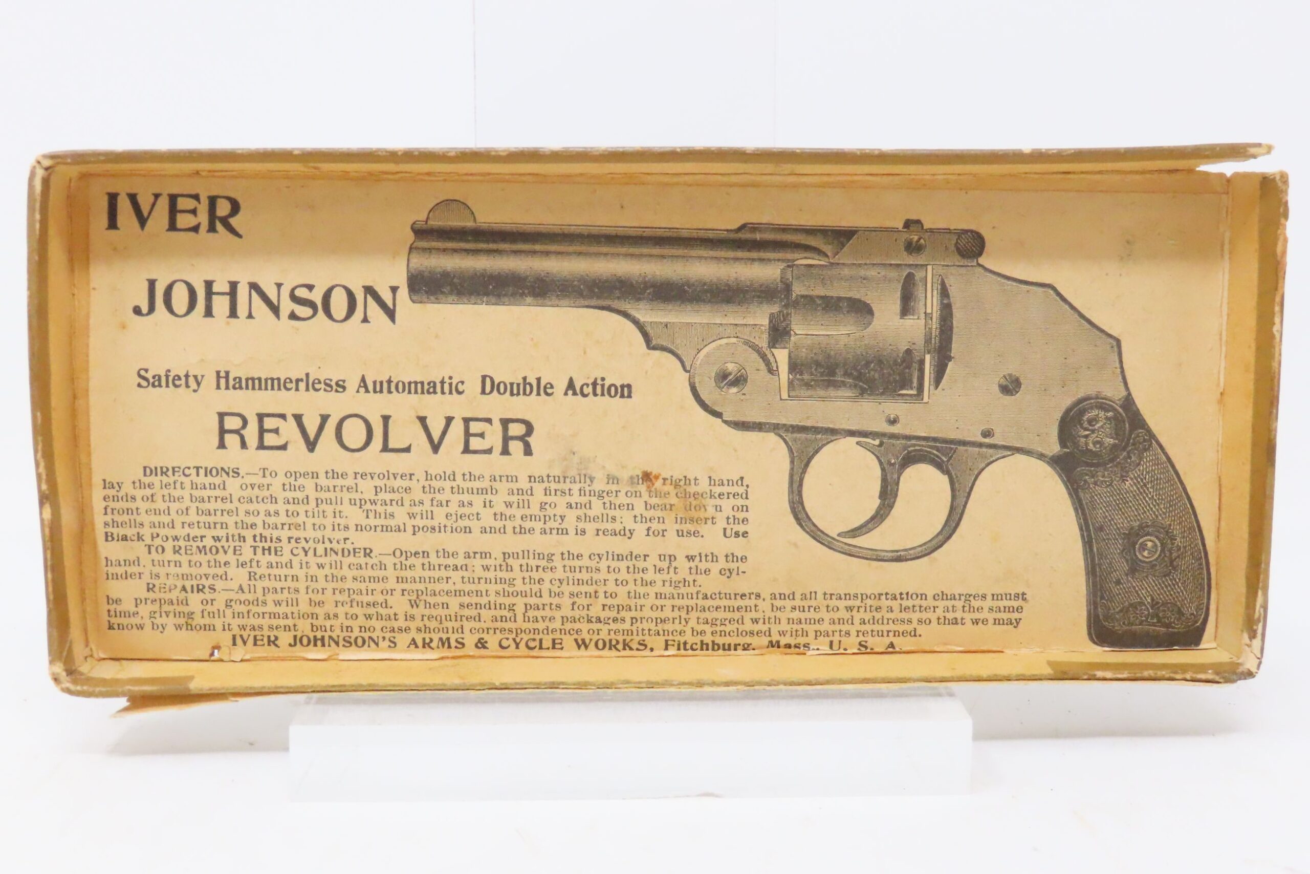 Iver Johnson Safety Hammerless Double Action Revolver with Factory Box ...