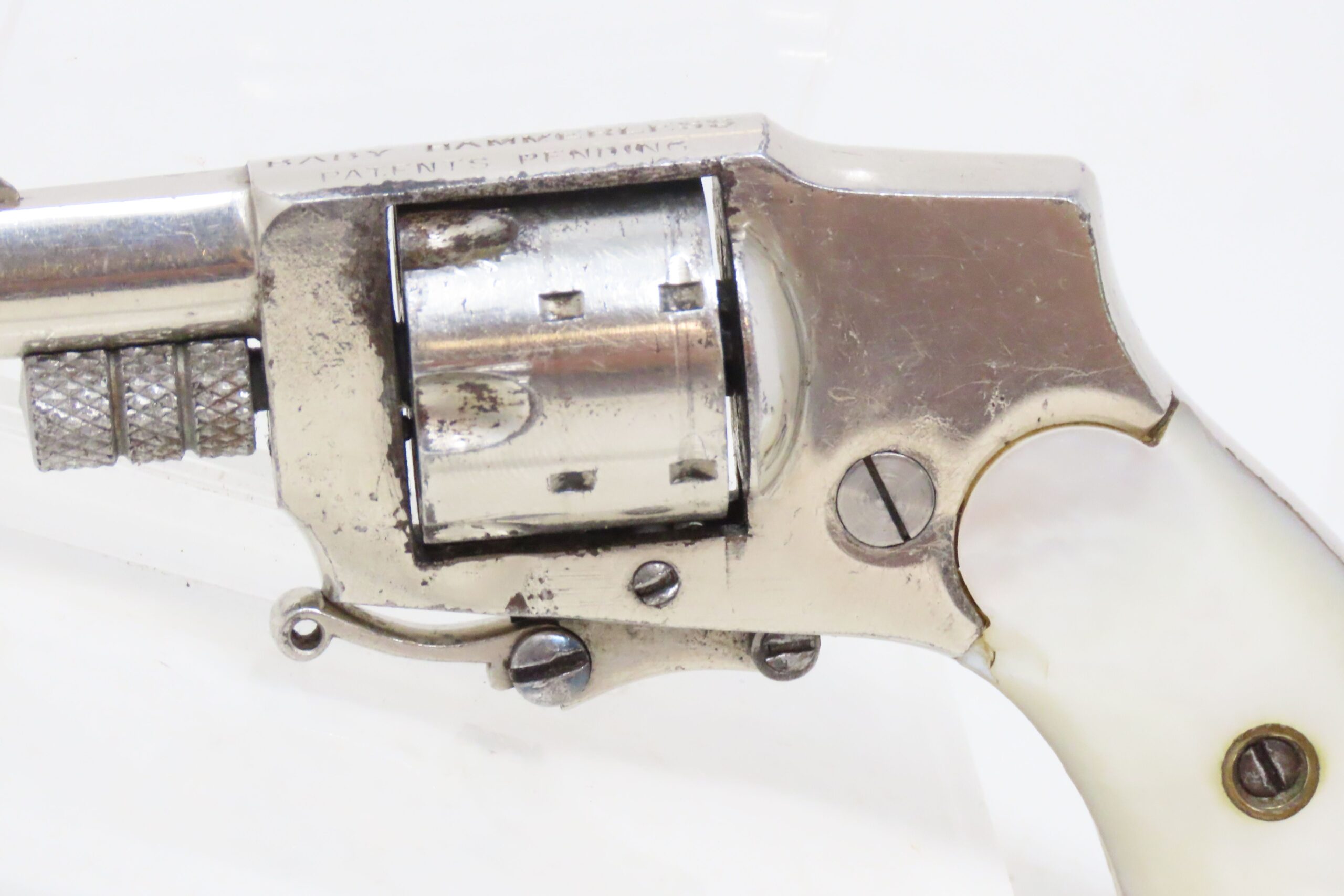 Kolb Baby Hammerless Folding Trigger Double Action Revolver with Pearl ...