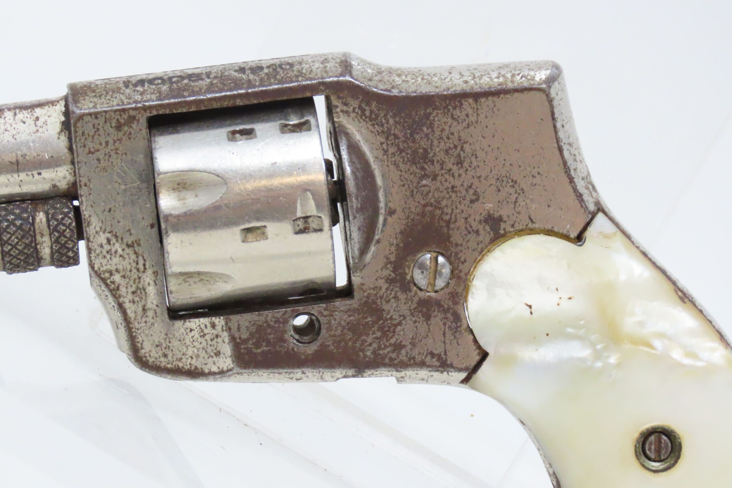 Kolb Baby Hammerless Folding Trigger Double Action Revolver with Pearl ...