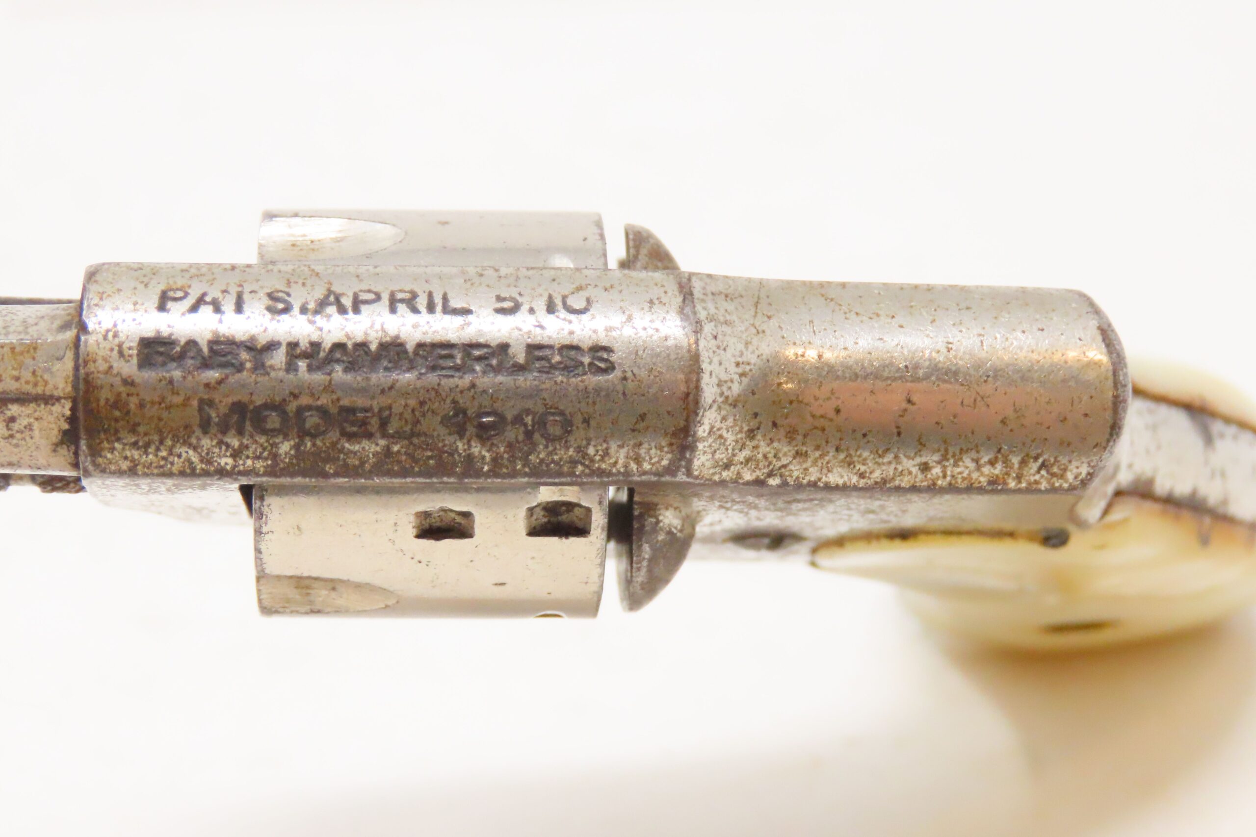 Kolb Baby Hammerless Folding Trigger Double Action Revolver with Pearl ...