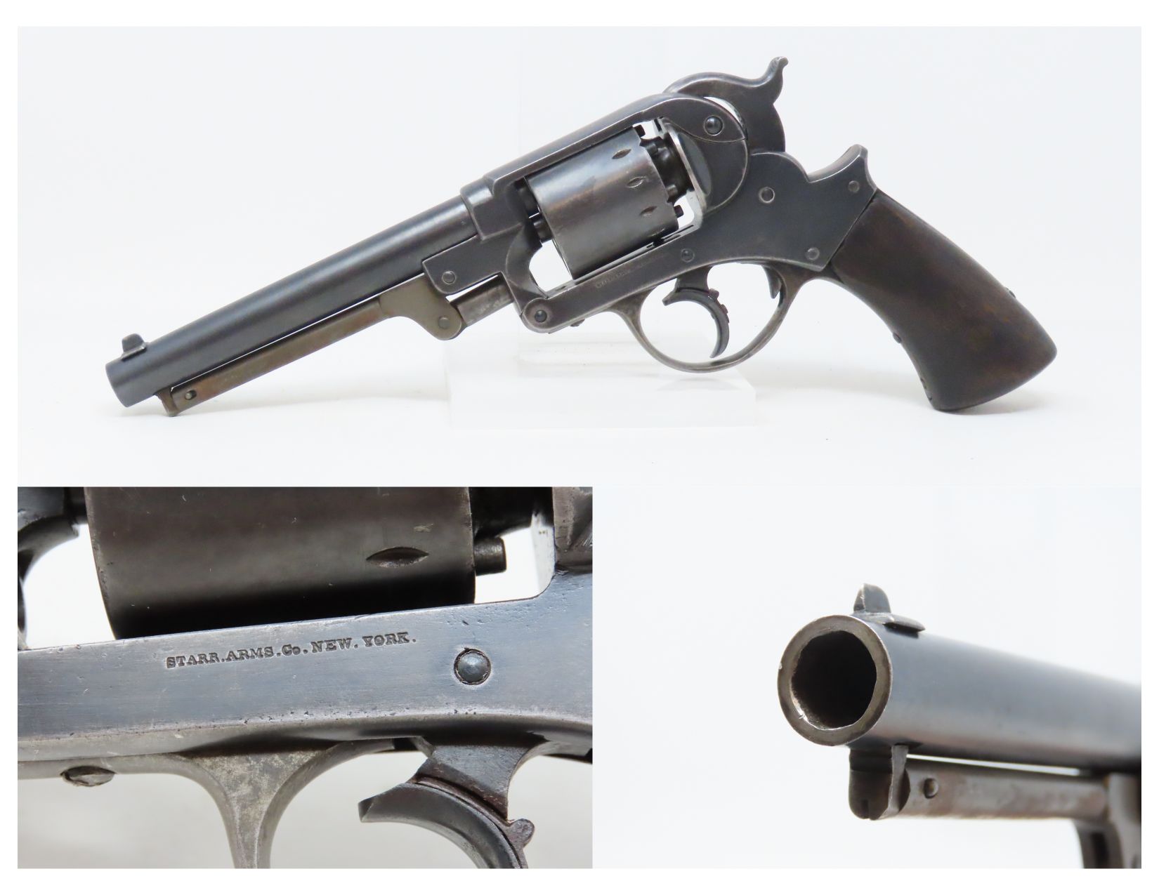Starr Arms Co. Model 1858 Double Action Army Revolver 5.4 C&RAntique001 ...